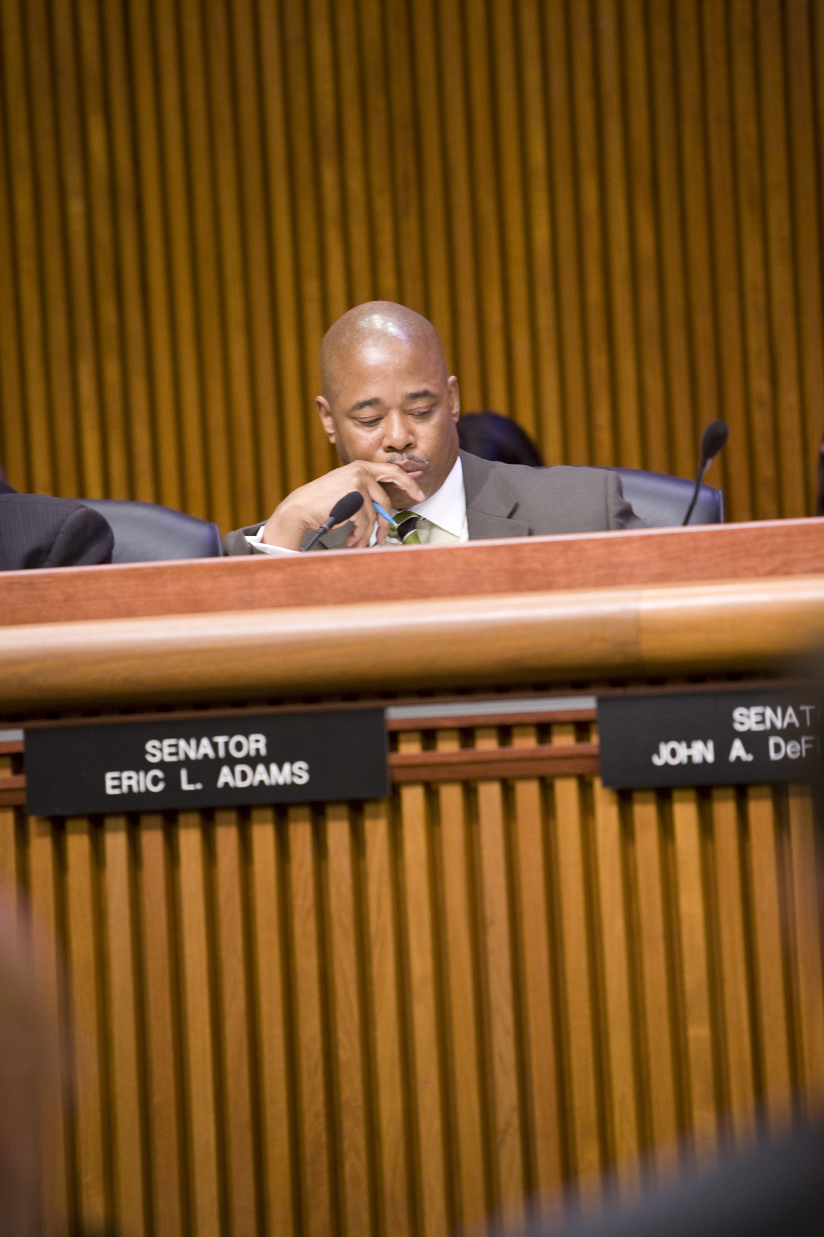 Senator Adams participates in a joint budget hearing for fiscal year ...