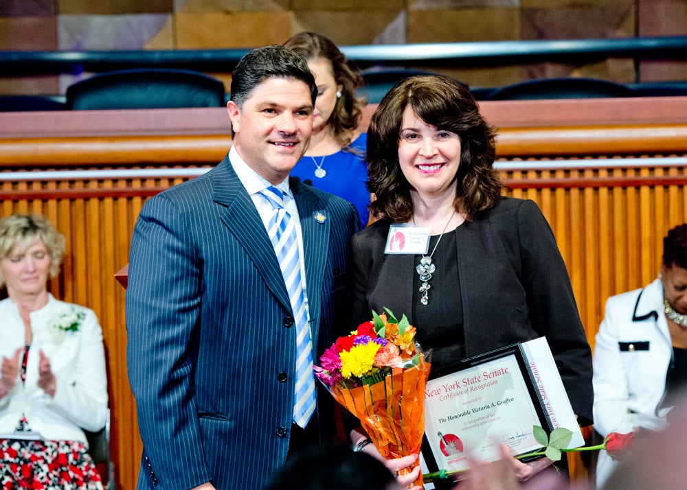 SENATOR GEORGE AMEDORE HONORS VICTORIA GRAFFEO AS A “WOMAN OF ...