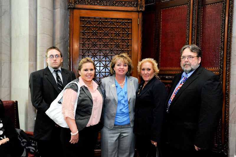 MARK DAVIS' FAMILY AT THE CAPITOL TO WITNESS SENATE PASSAGE OF "MARK'S ...