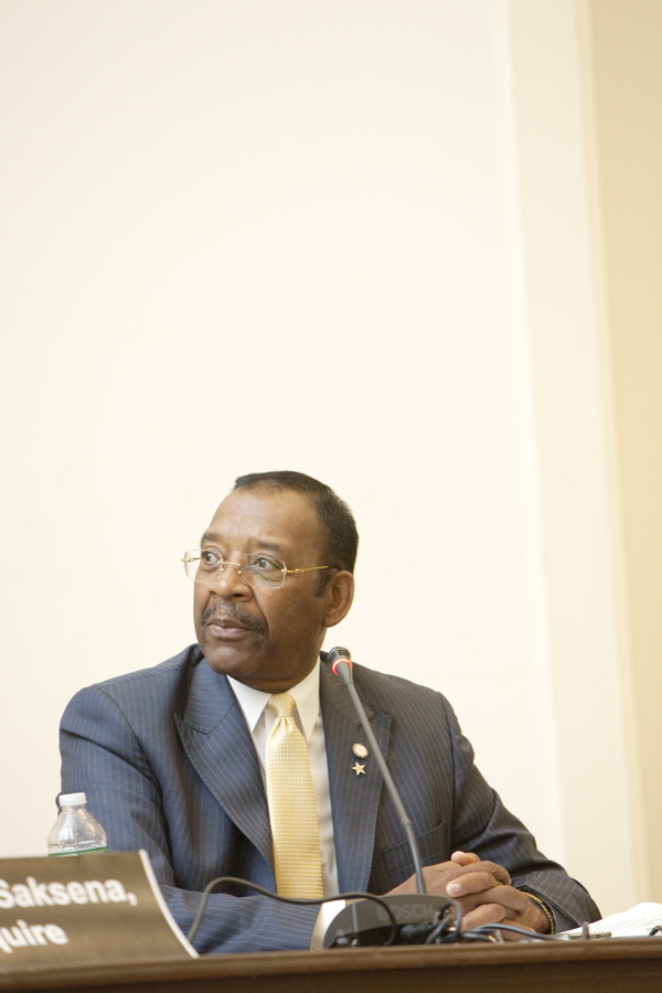 Senator Díaz listens to a presentation at Immigration Forum in the ...