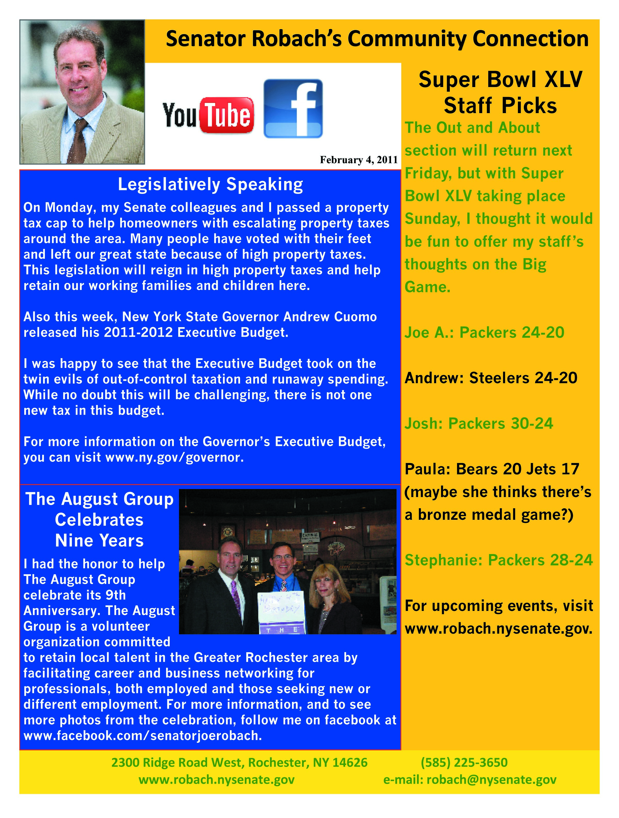 Community Connection for Week Ending February 4th | NYSenate.gov