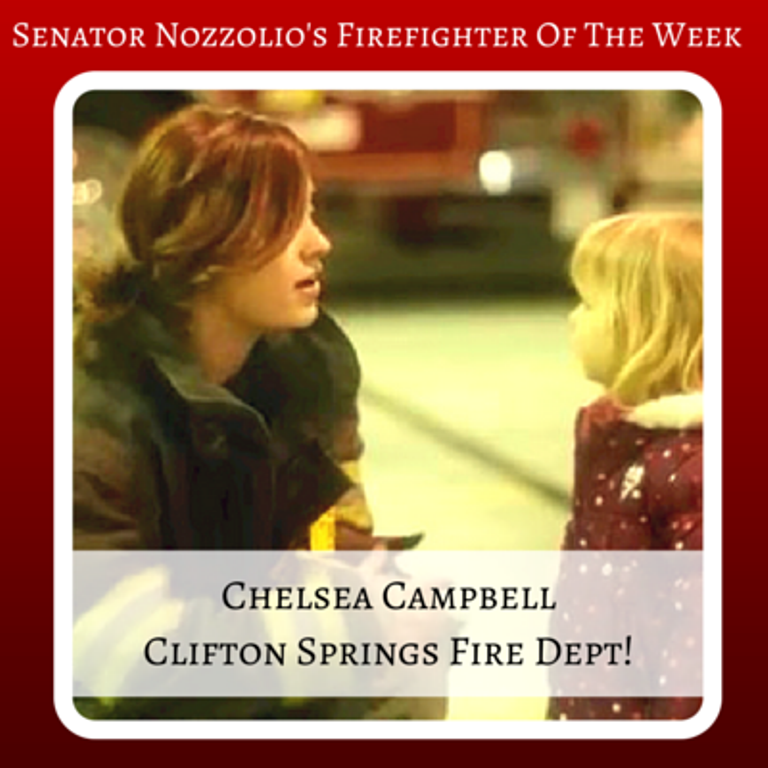 Senator Nozzolio Recognizes Chelsea Campbell as "Firefighter of the ...