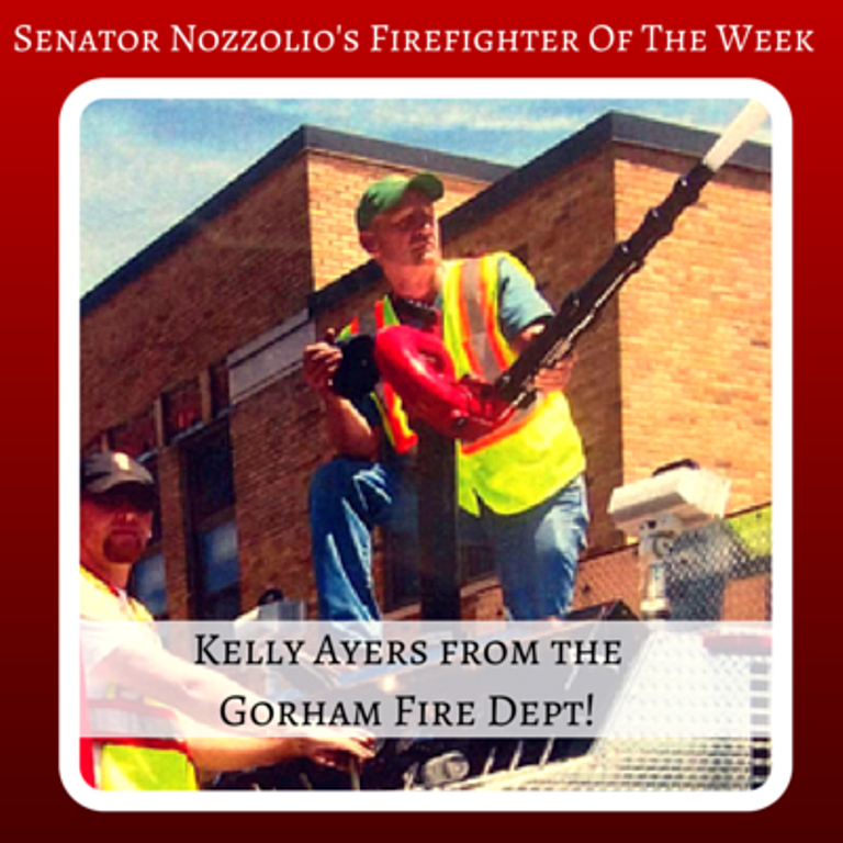 Senator Nozzolio Recognizes Kelly Ayers as "Firefighter of the Week ...