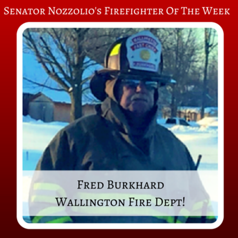 Senator Nozzolio Recognizes Fred Burkhard as "Firefighter of the Week ...