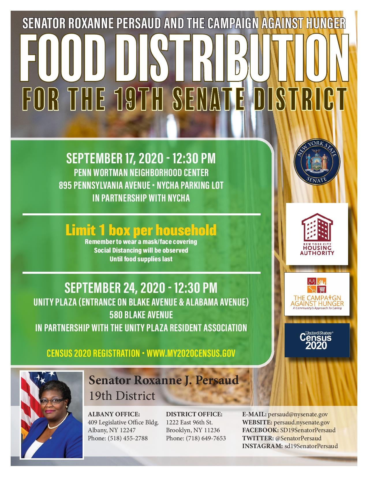 Food Distribution for the 19th Senate District | NYSenate.gov