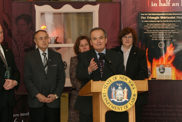 Senator Maziarz spoke at the Triangle Shirtwaist Fire Ceremony on March ...
