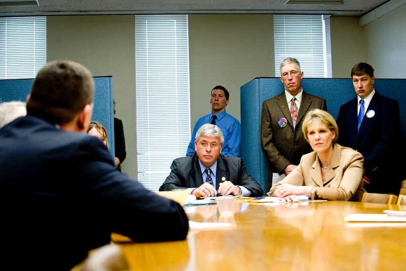 Sen. Aubertine and Sen. Young listen to New York Farm Bureau President ...