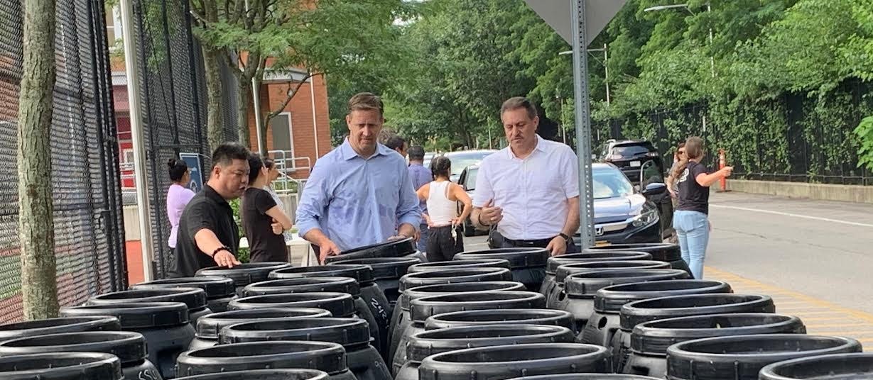 Senator Addabbo And Assemblymember Hevesi Distribute Dozens of Rain ...