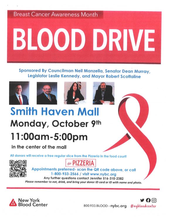 Breast Cancer Awareness Month Blood Drive | NYSenate.gov