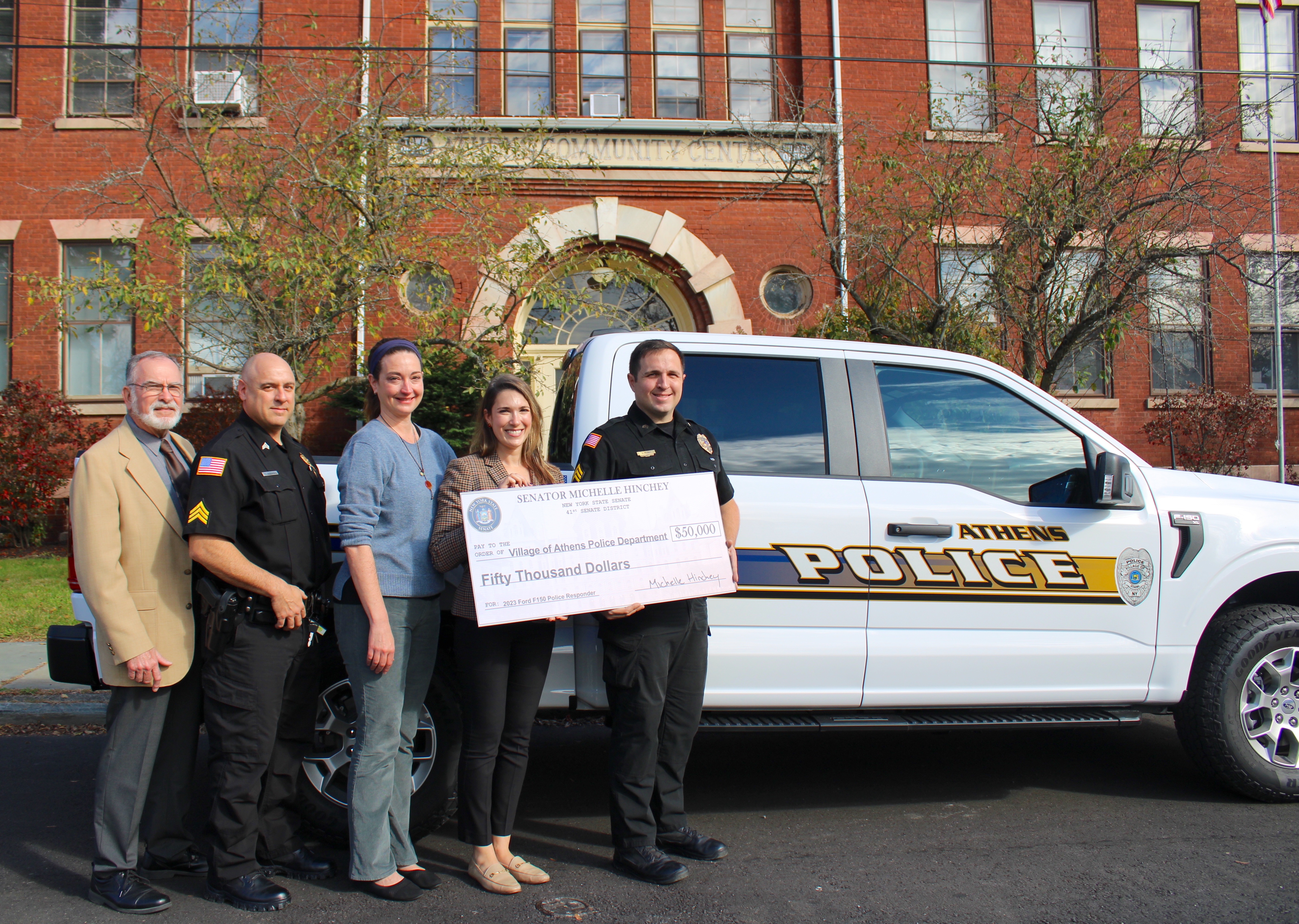 Hinchey Delivers $50,000 Grant to Athens Police Department for Police ...
