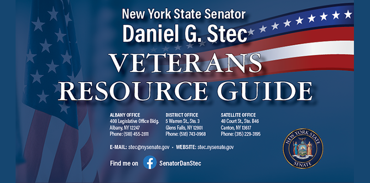 New York State Senator Daniel G. Stec's Veterans Resource Guide