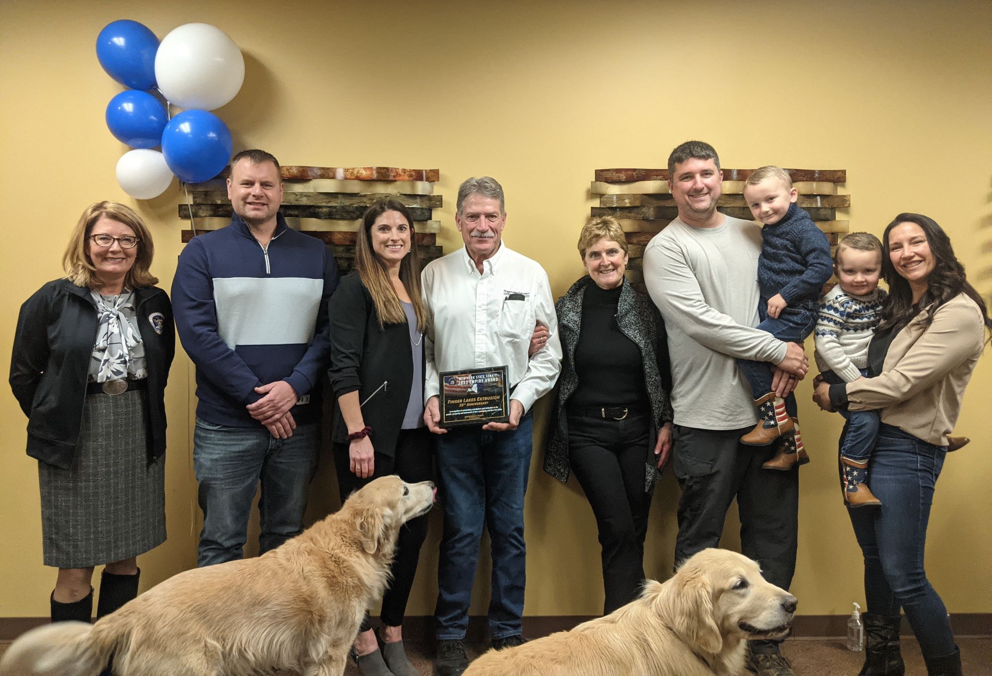 Senator Helming Presents Finger Lakes Extrusion NYS Senate Empire Award ...