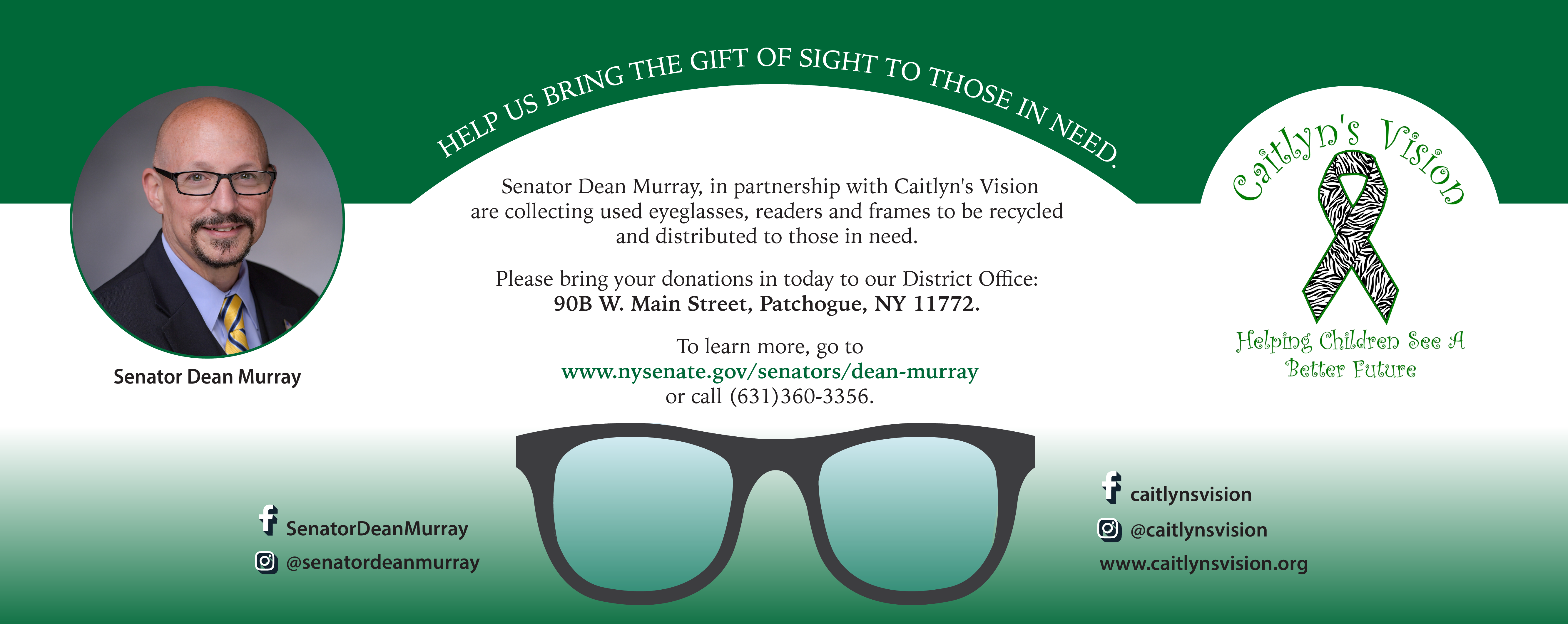 NYS Senator Dean Murray Partnering with Caitlyn's Vision | NYSenate.gov