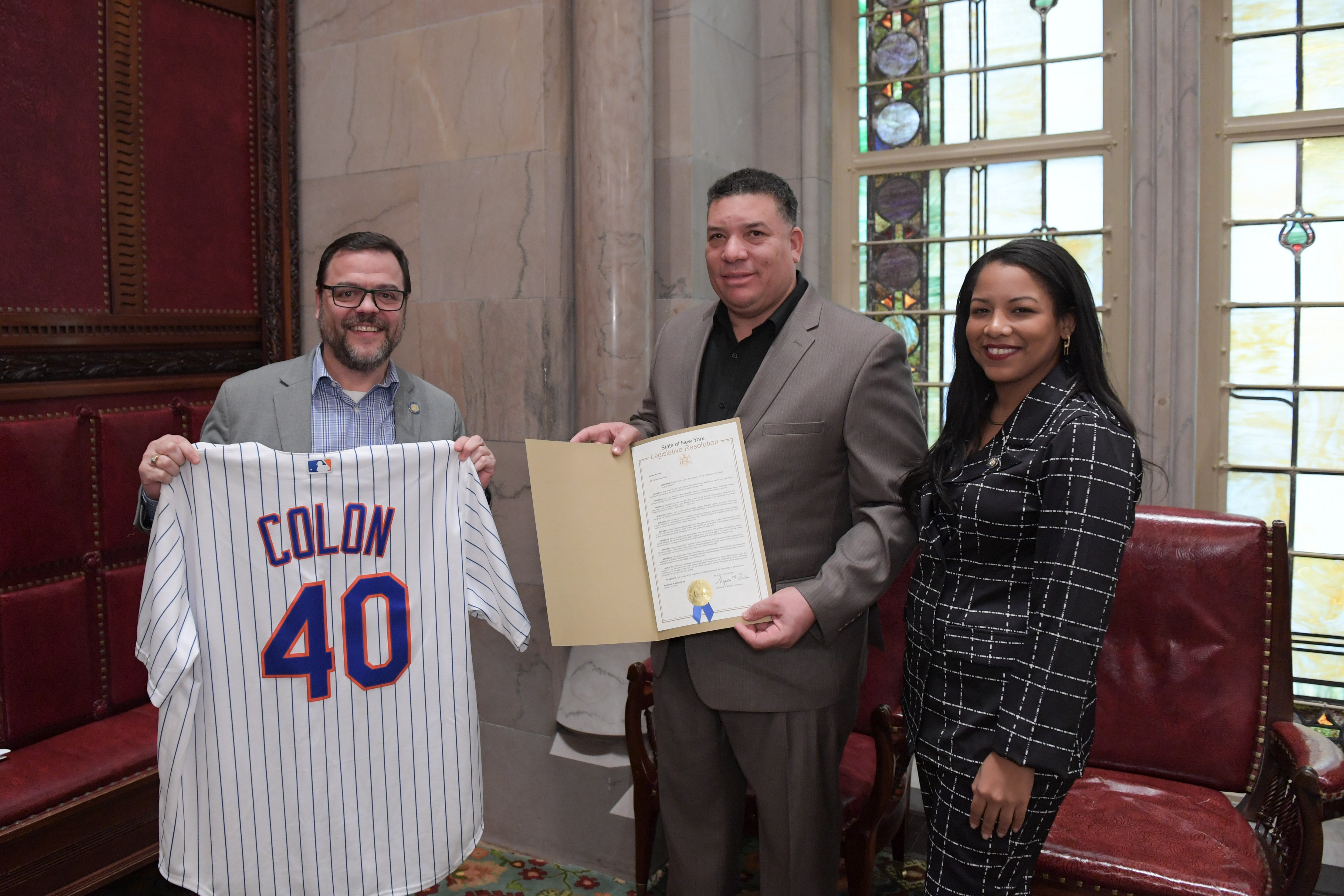 New York State Senator Luis Sepúlveda’s Office Celebrates Bartolo Colon ...
