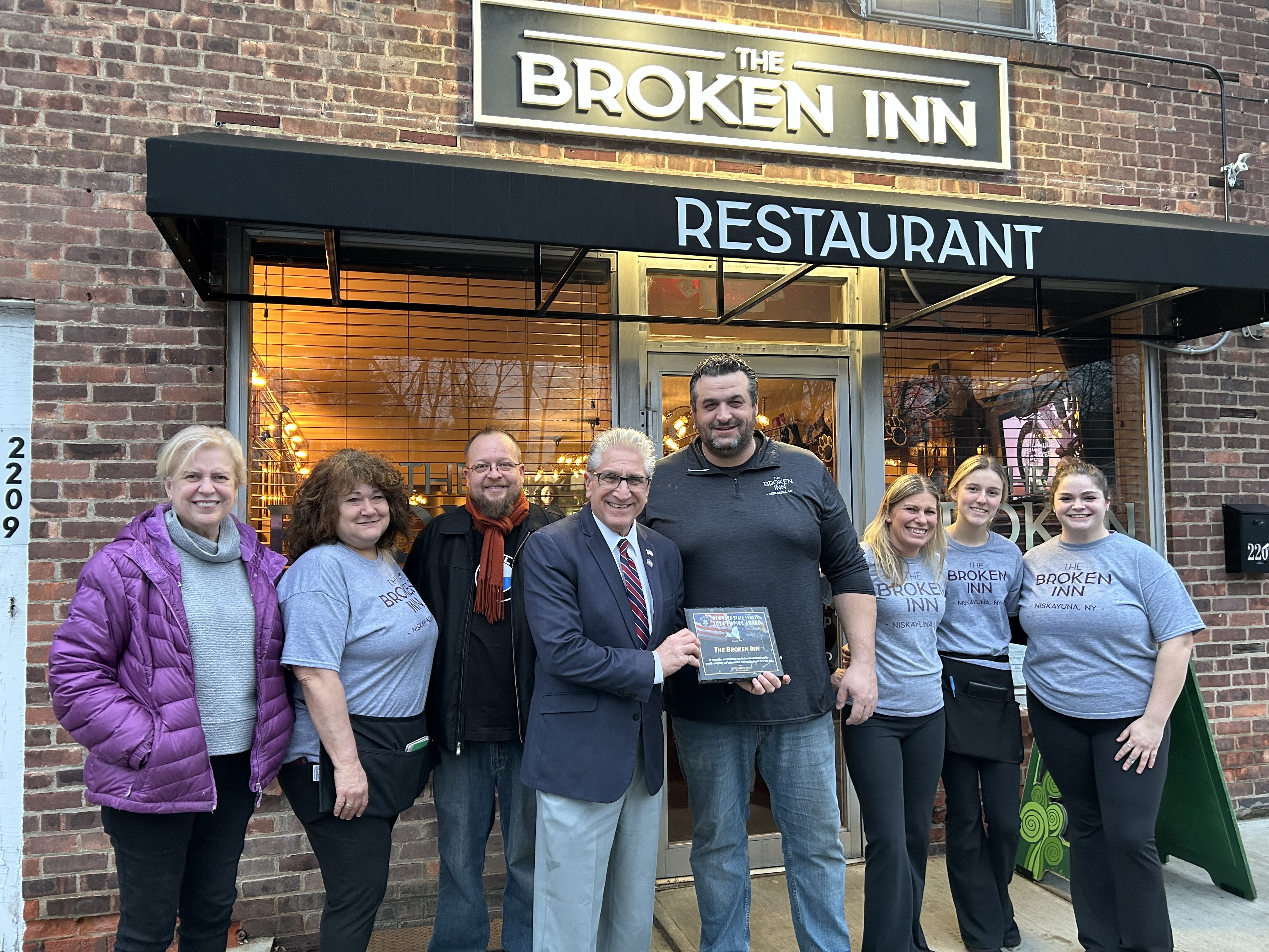 Tedisco Honors Niskayuna’s The Broken Inn with NYS Senate Empire Award ...