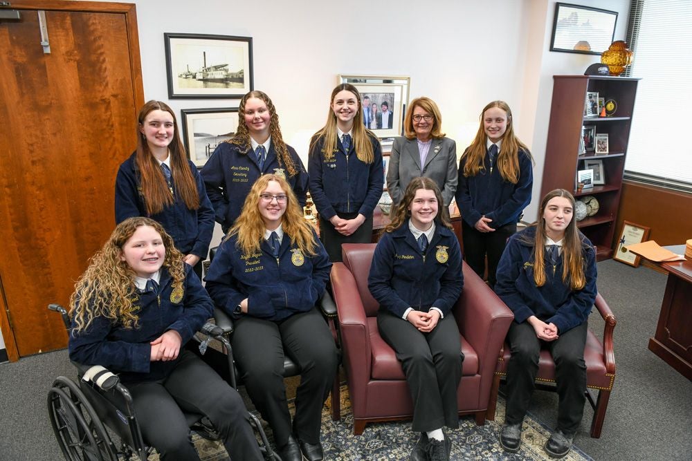 Senator Helming Hosts Local Members of Future Farmers of America in ...