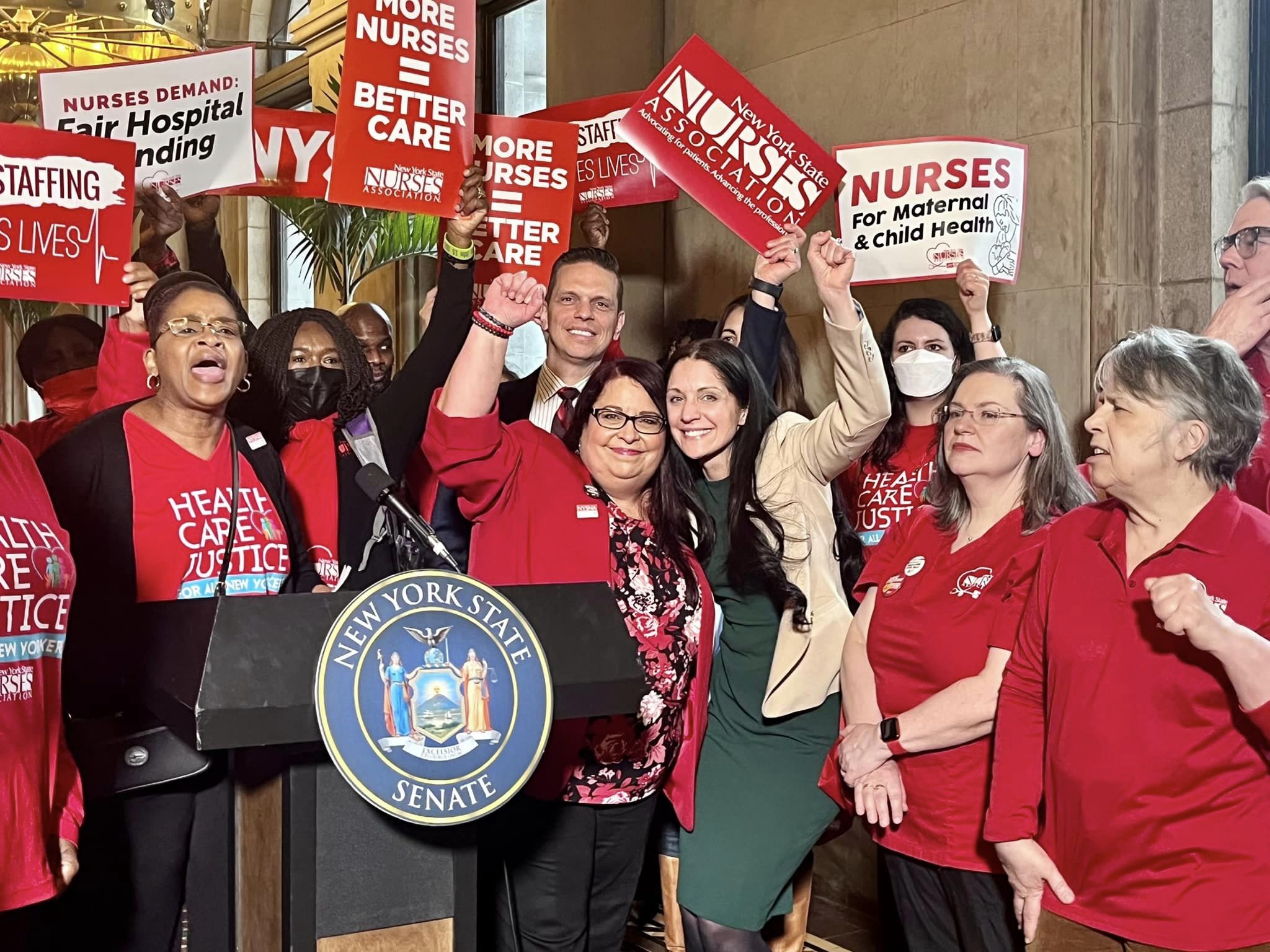 Hundreds of NYSNA Nurses Rallied at the State Capitol to Sound Alarm on ...