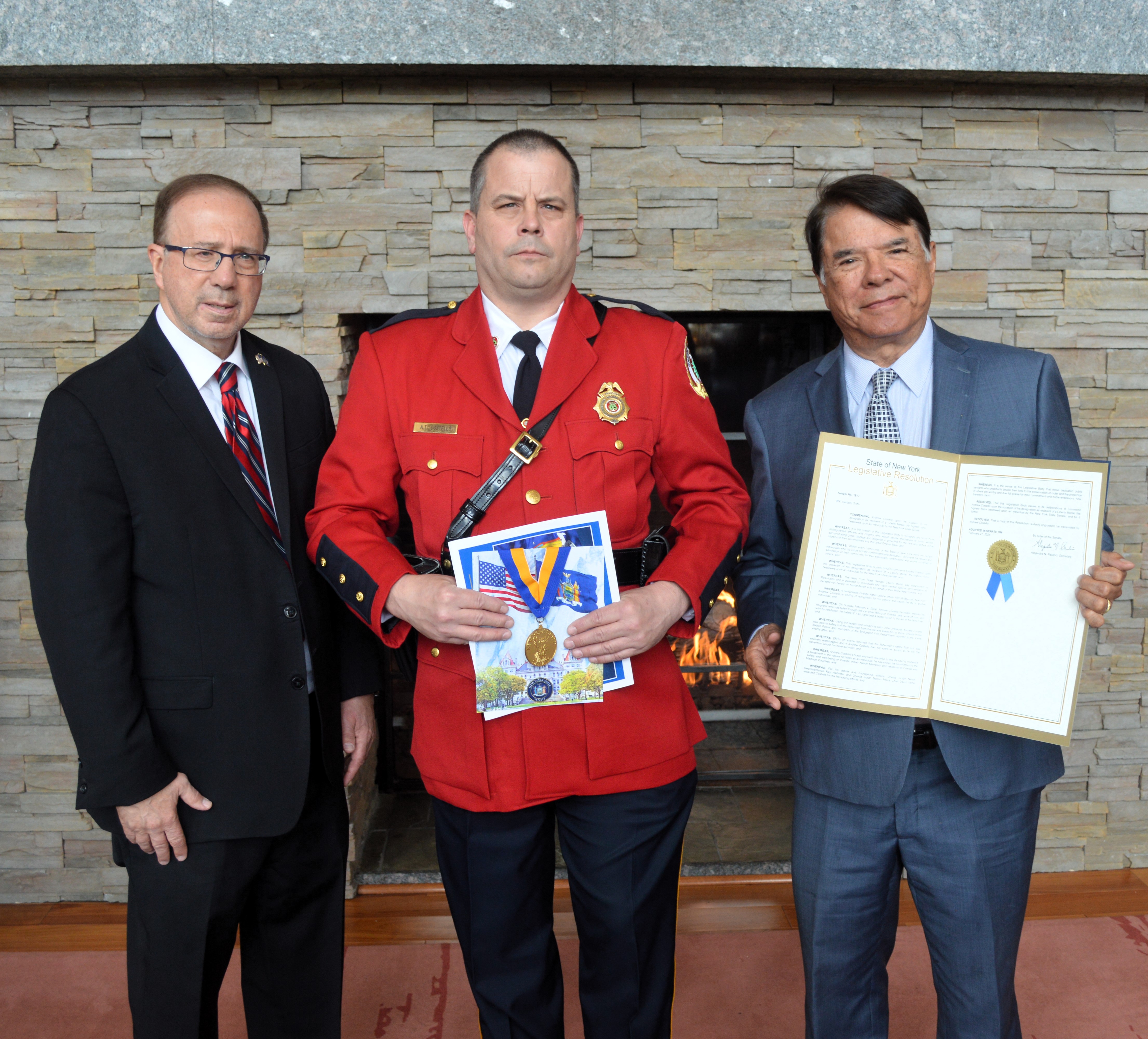 Sen. Joseph Griffo presents New York State Senate Liberty Medal to OIN ...