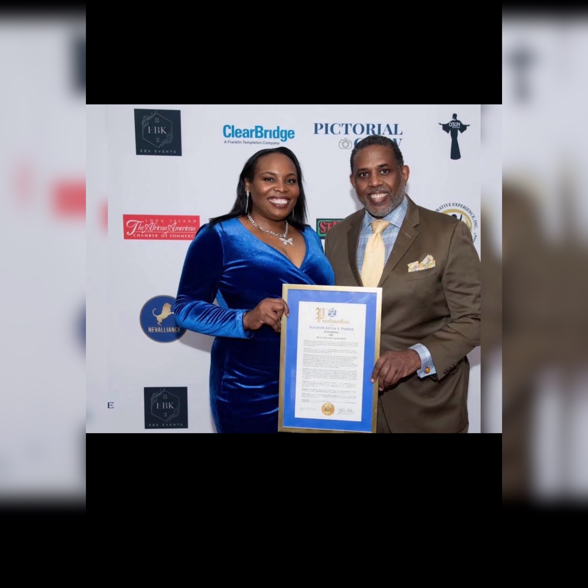 Senator Kevin Parker Honors Dr. Neva Helena Alexander at International ...