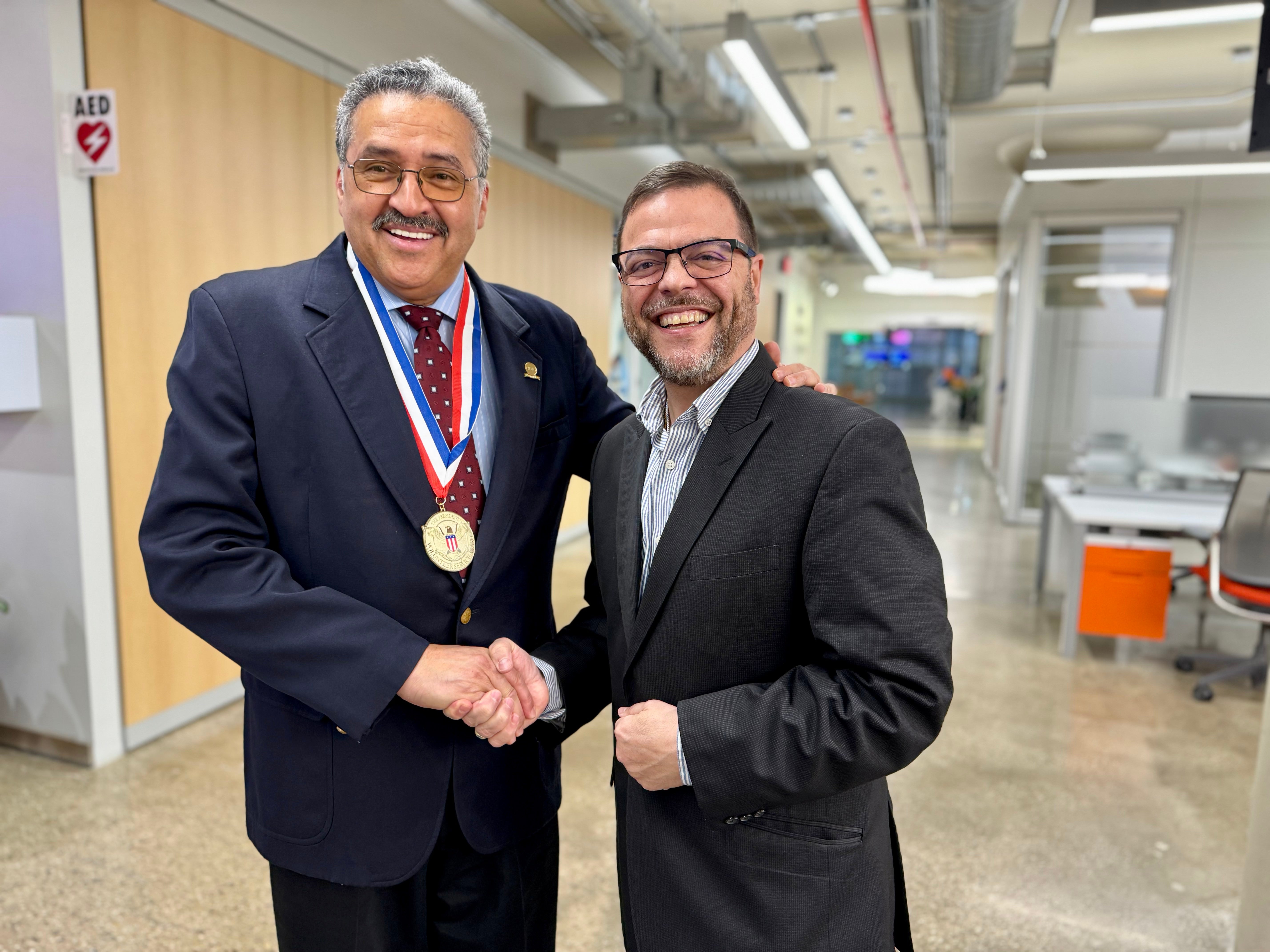 Senator Luis Sepúlveda Honors Mike Nieves with Presidential Volunteer ...