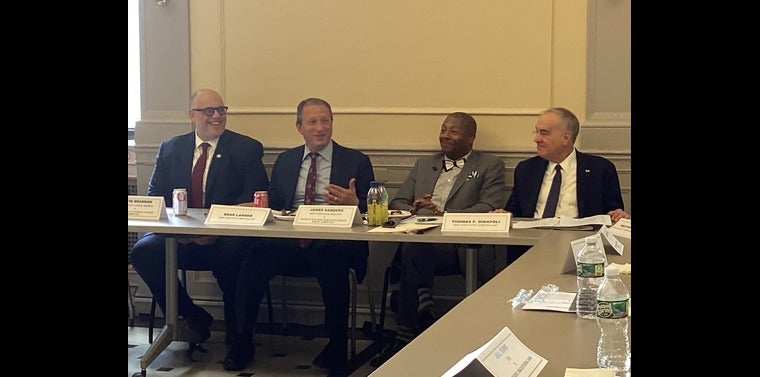 New York State Senator James Sanders Jr. NYC Comptroller Brad Lander ...