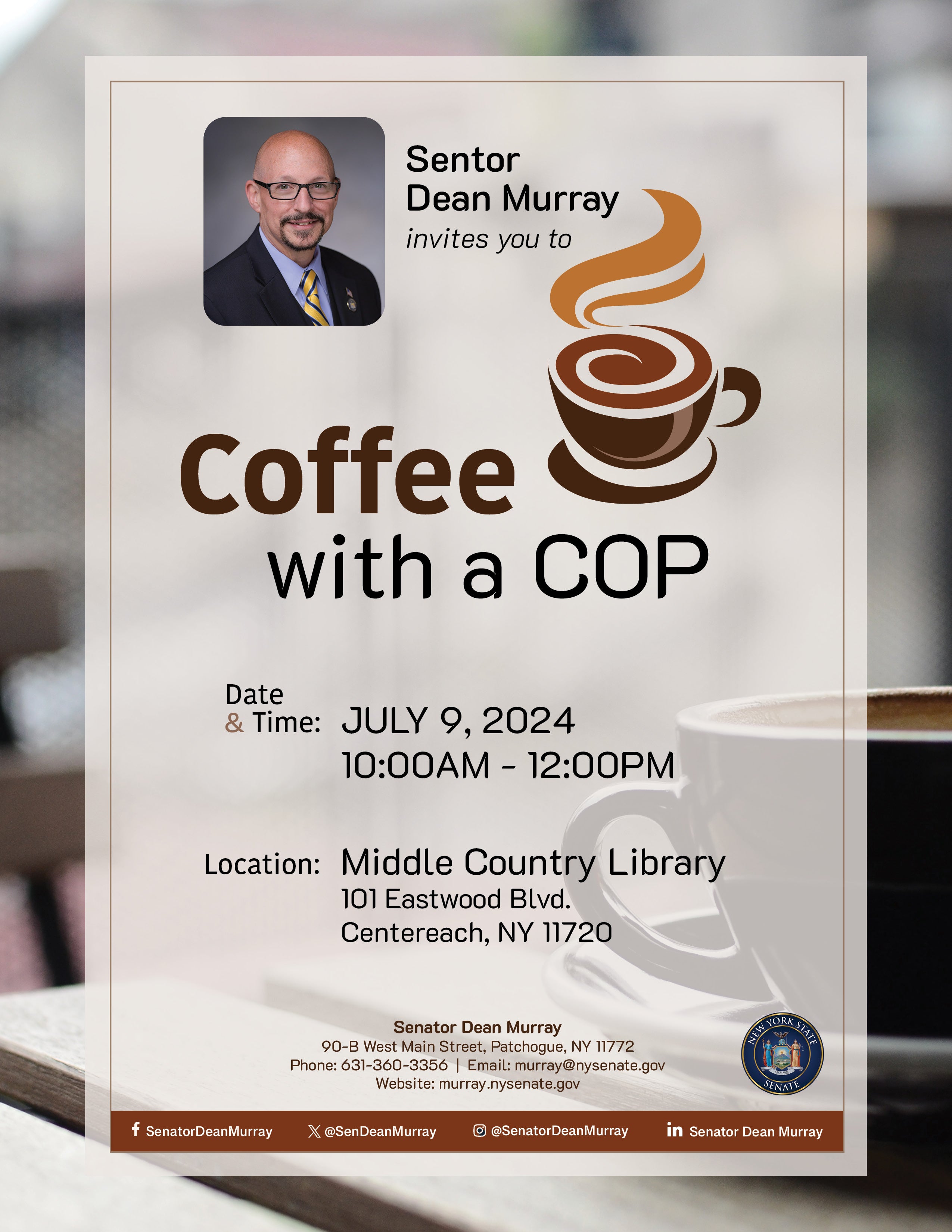 Coffee with a Cop | NYSenate.gov