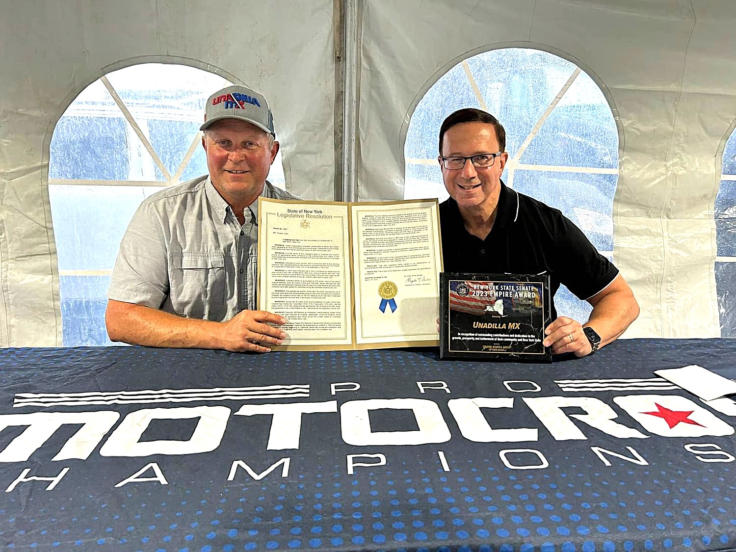 Griffo presents New York State Senate Empire Award to Unadilla MX and ...