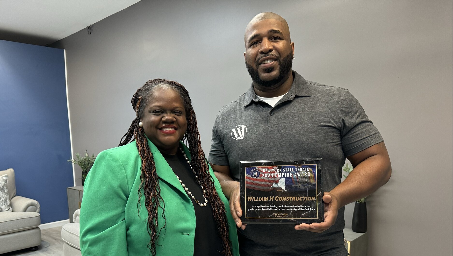 Senator Webb Honors William H Construction with the NYS Senate Empire ... Senator Webb Honors William H Construction with the NYS Senate Empire ...
