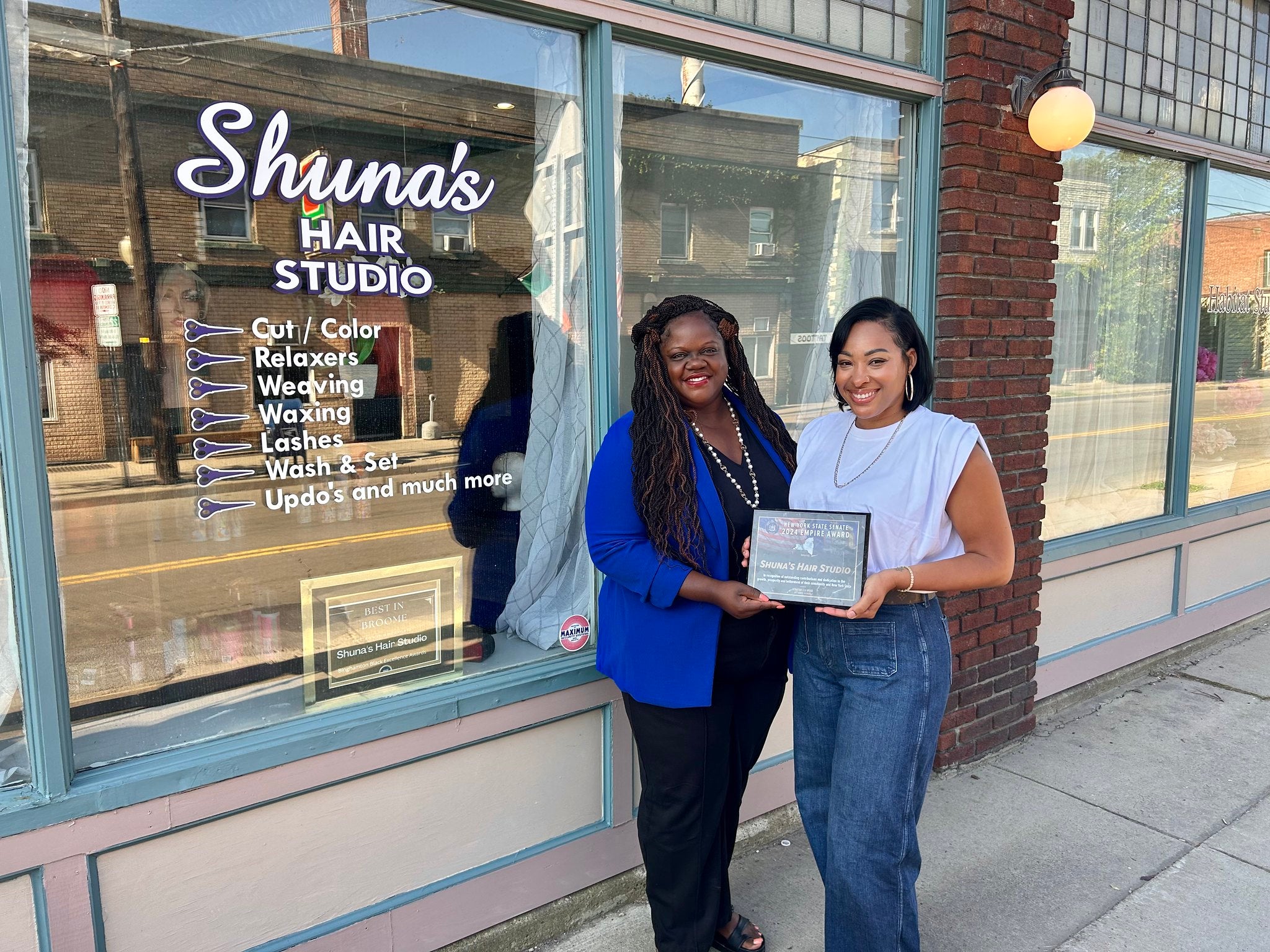 Senator Lea Webb Honors Shuna’s Hair Studio with the New York State ...