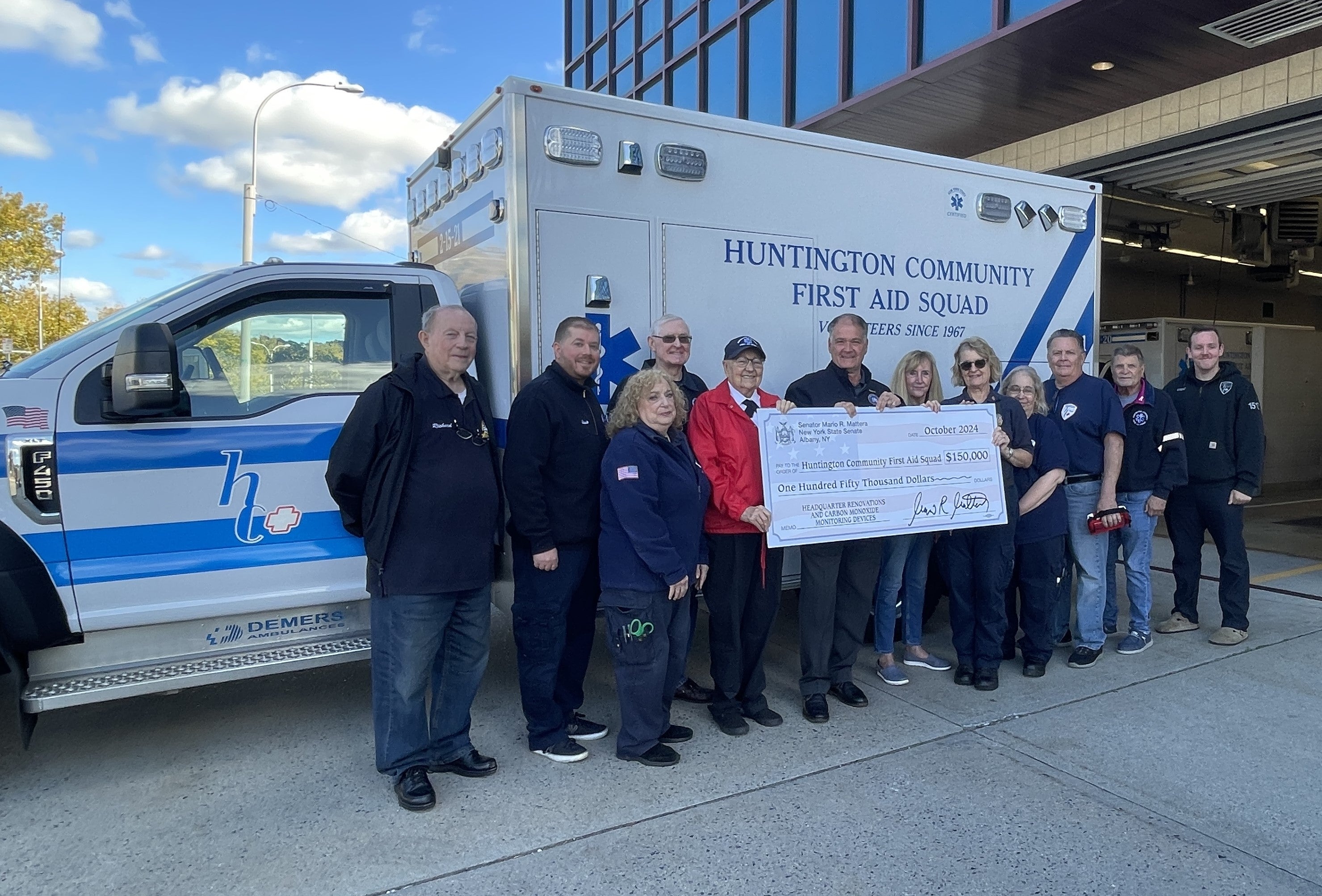 Senator Mattera Secures Funding for Huntington Community First Aid ...