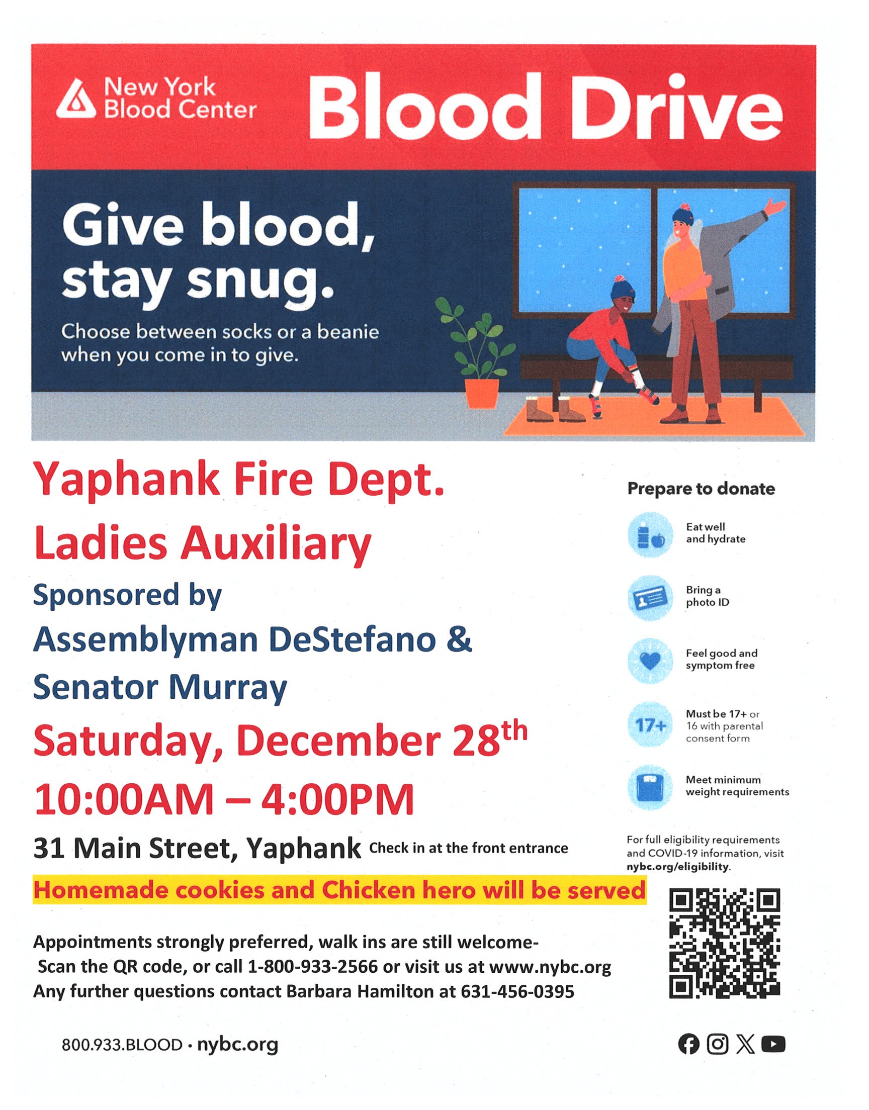 NYS Senator Murray and NYS Assemblyman DeStefano's Blood Drive ...