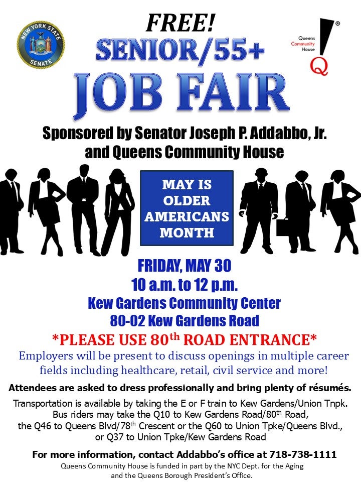Senator Addabbo's Senior Job Fair Returns to Kew Gardens | NYSenate.gov