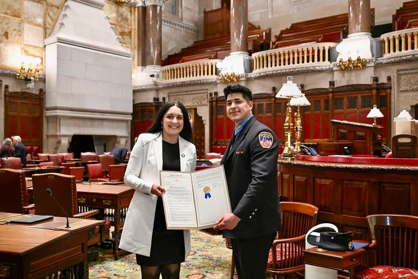 Firefighter awarded State Senate’s Liberty Medal for ‘extraordinary ...