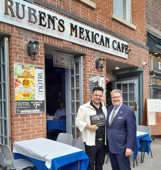 Harckham Presents Award to Ruben’s Mexican Cafe in Peekskill on its ...