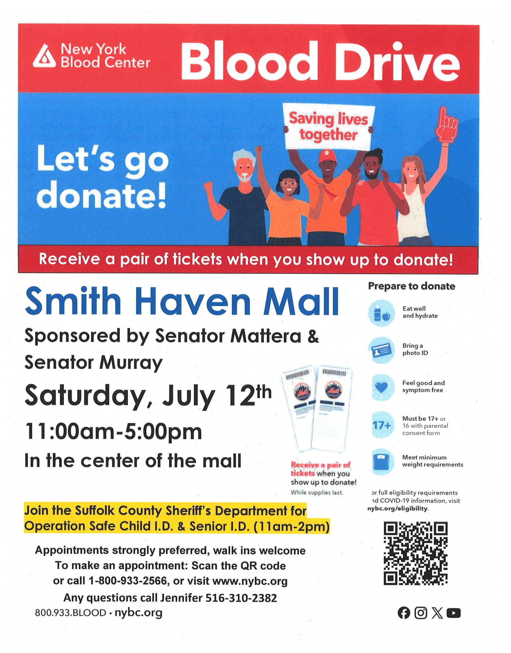 NYS Senators Dean Murray And Mario Mattera Host A Blood Drive