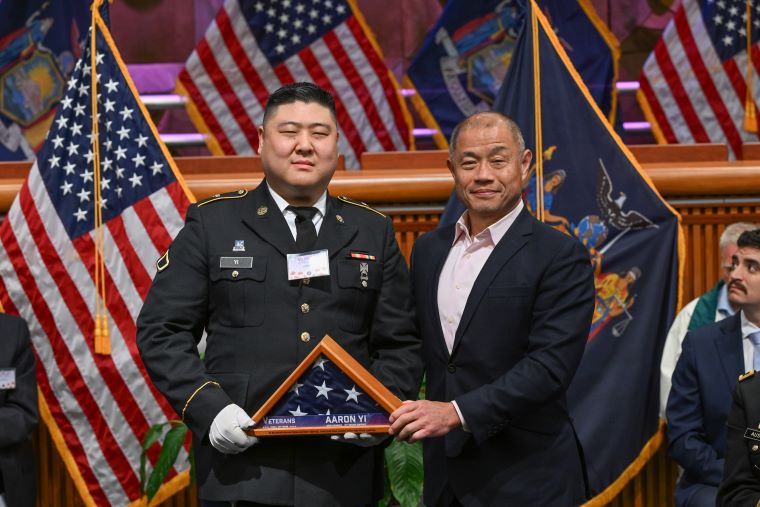 Senator John Liu Inducts Army Veteran, Aaron Yi, Into New York State ...