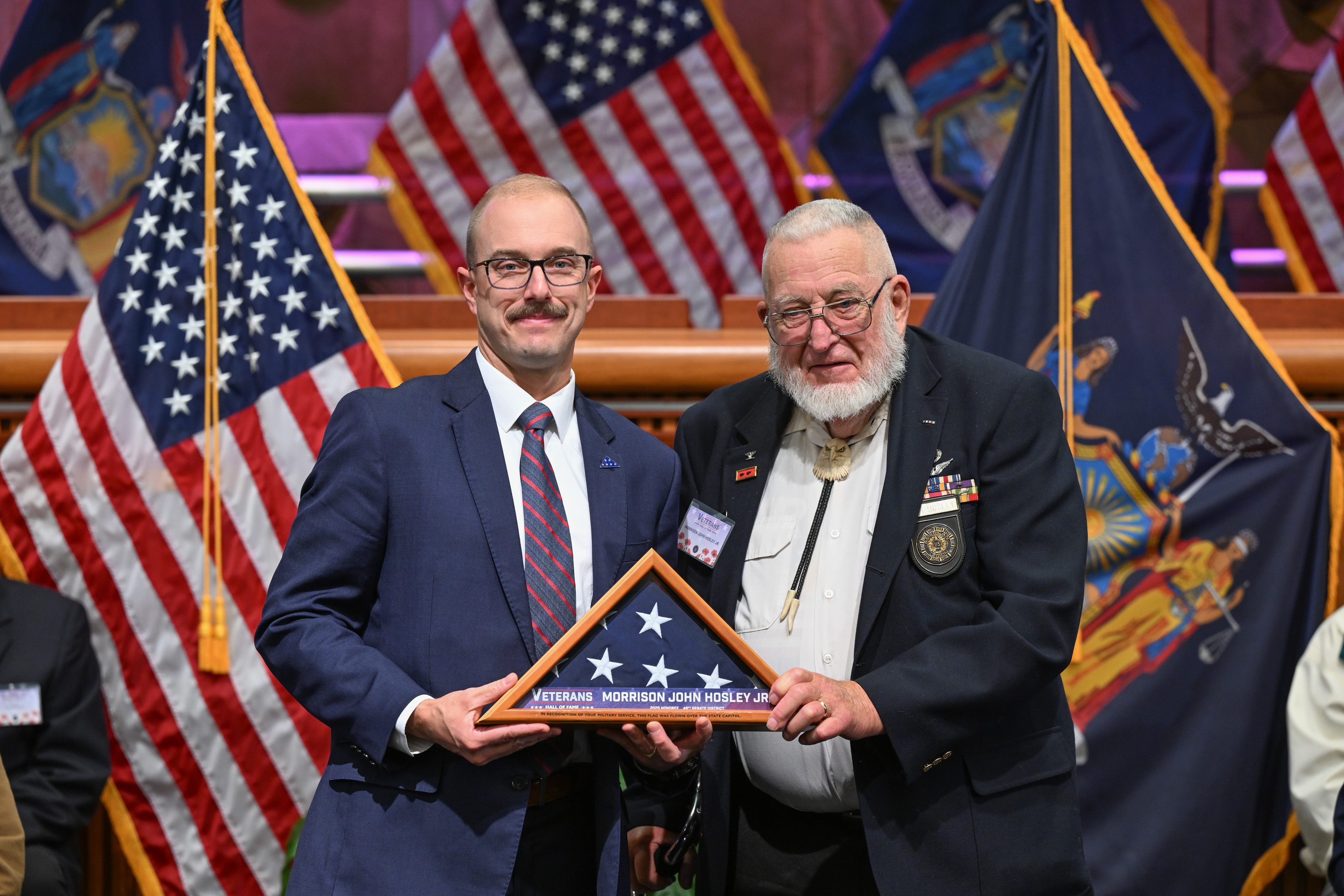 SENATOR WALCZYK HONORS MORRISON JOHN HOSLEY JR. AT 20TH ANNUAL VETERANS ...