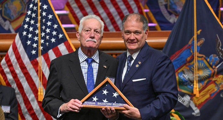 Senator Mario Mattera Honors Salvatore Riccobono in NYS Senate Veterans ...