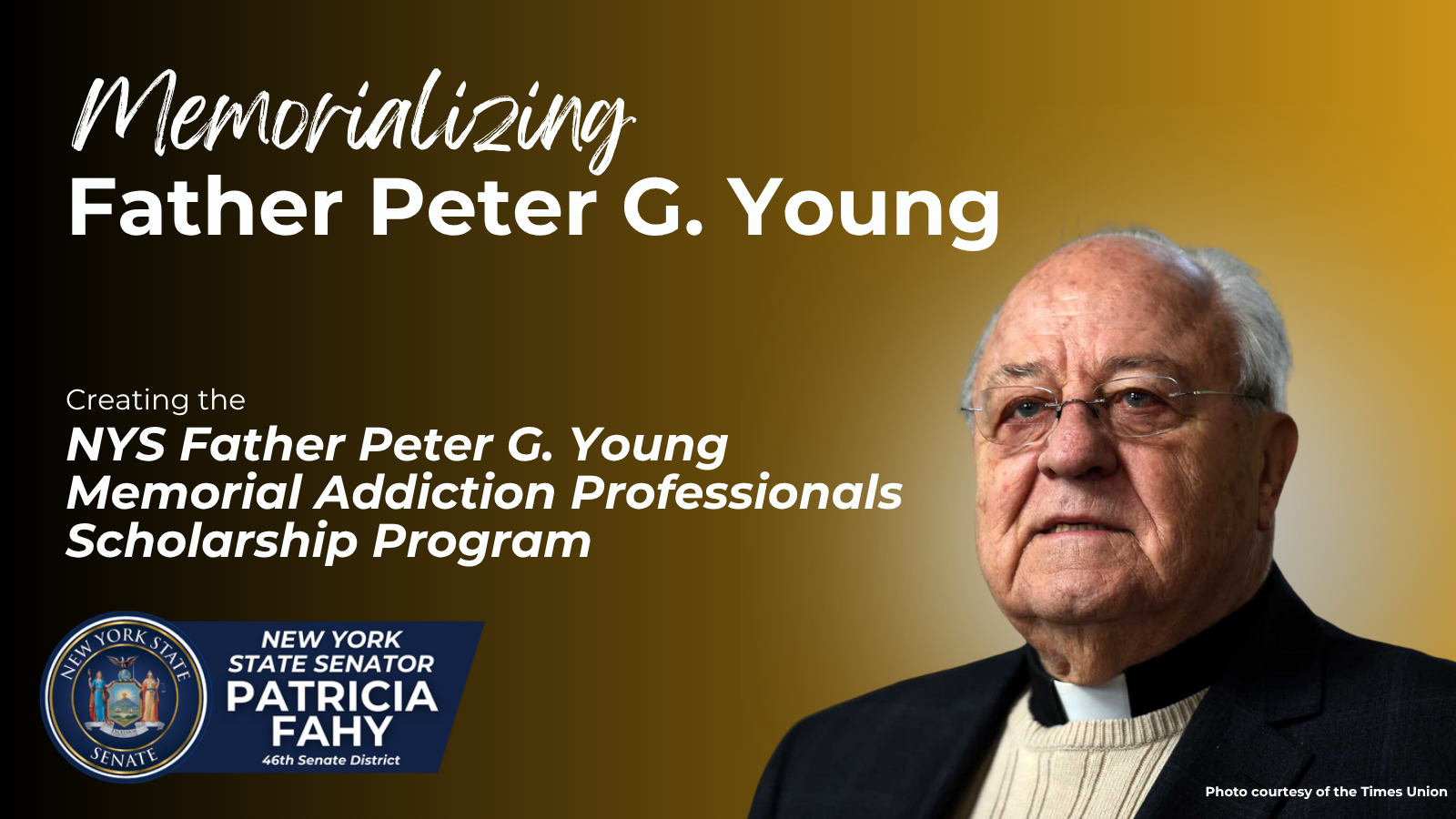 Senate Passes Sen. Fahy Bill to Rename OASAS Scholarship for Addiction ...