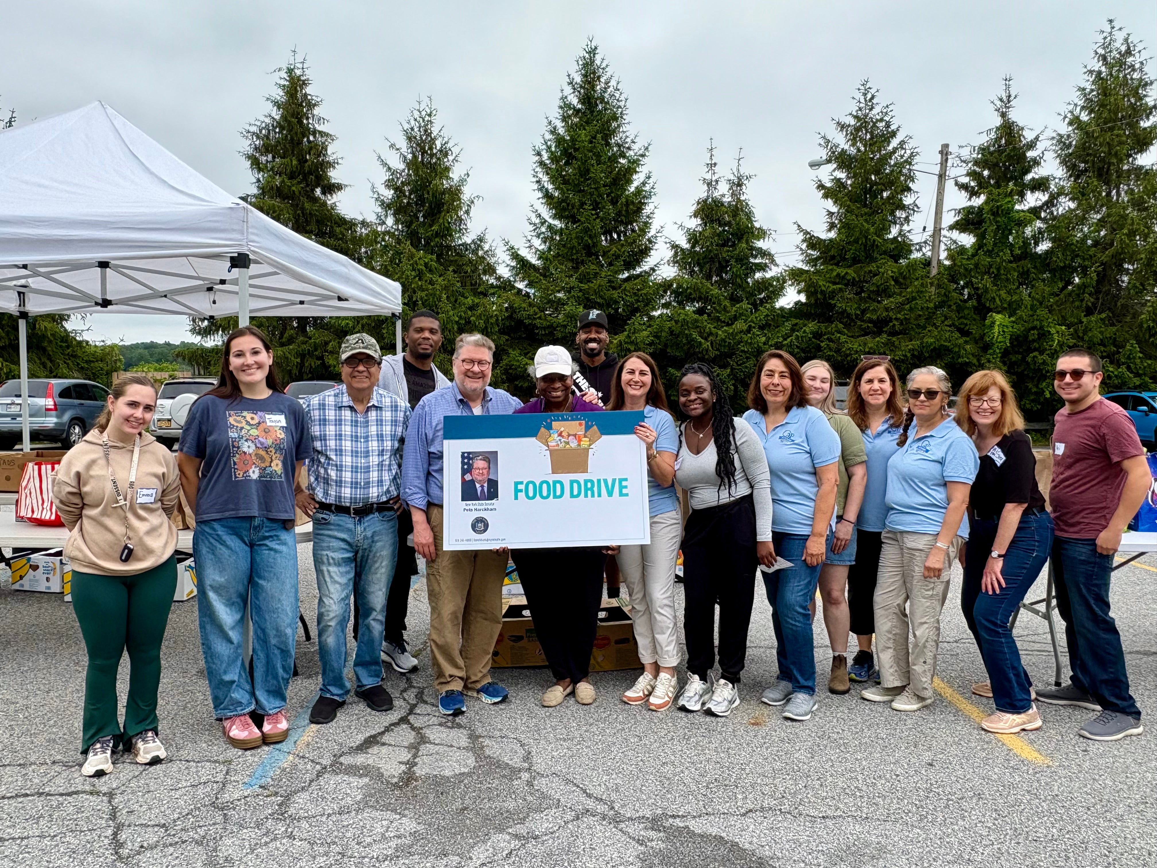 Senator Harckham Food Drive in Carmel Nets Almost 1,500 Pounds of Food
