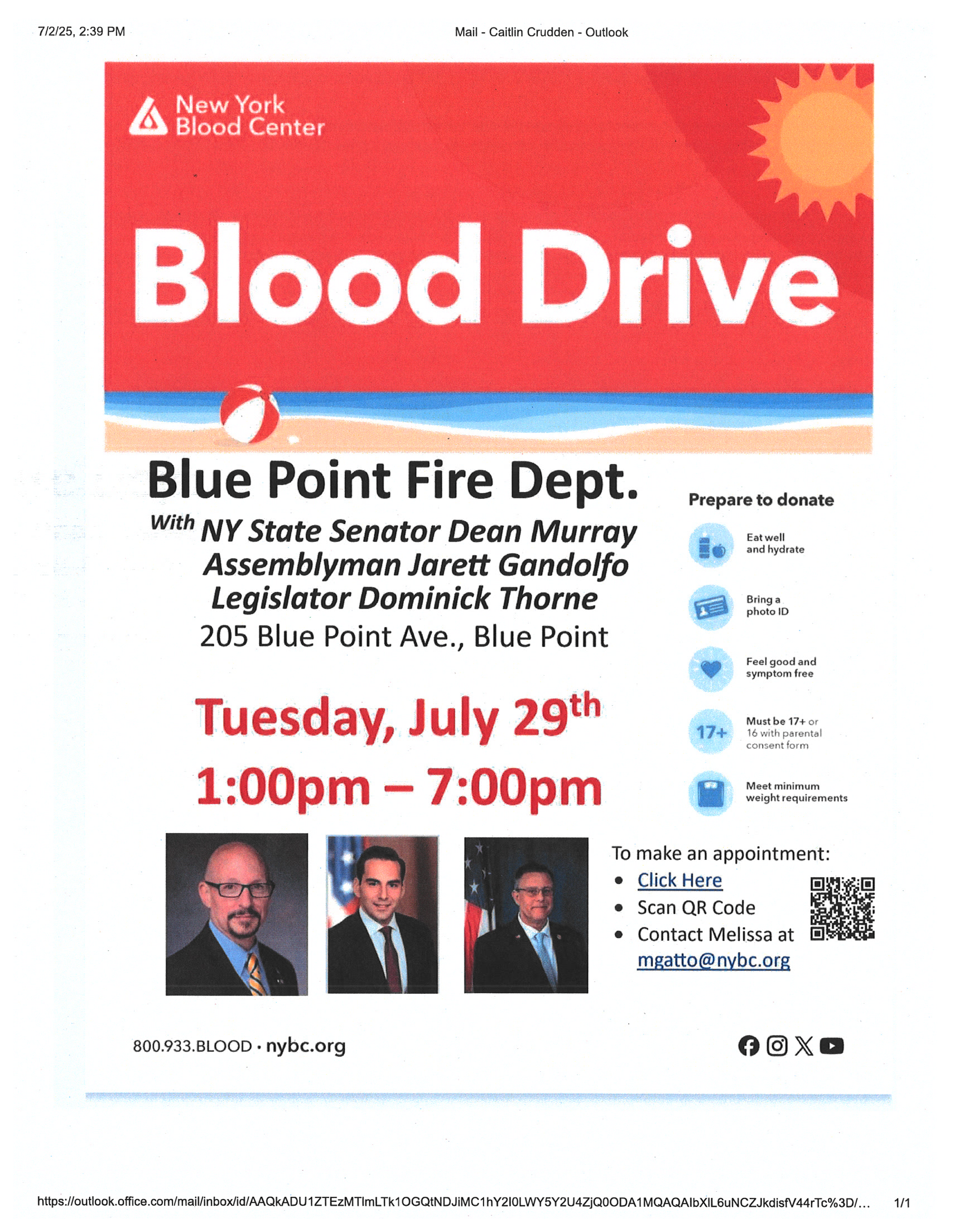 NYS Senator Dean Murray, NYS Assemblyman Jarett Gandolfo, and ...