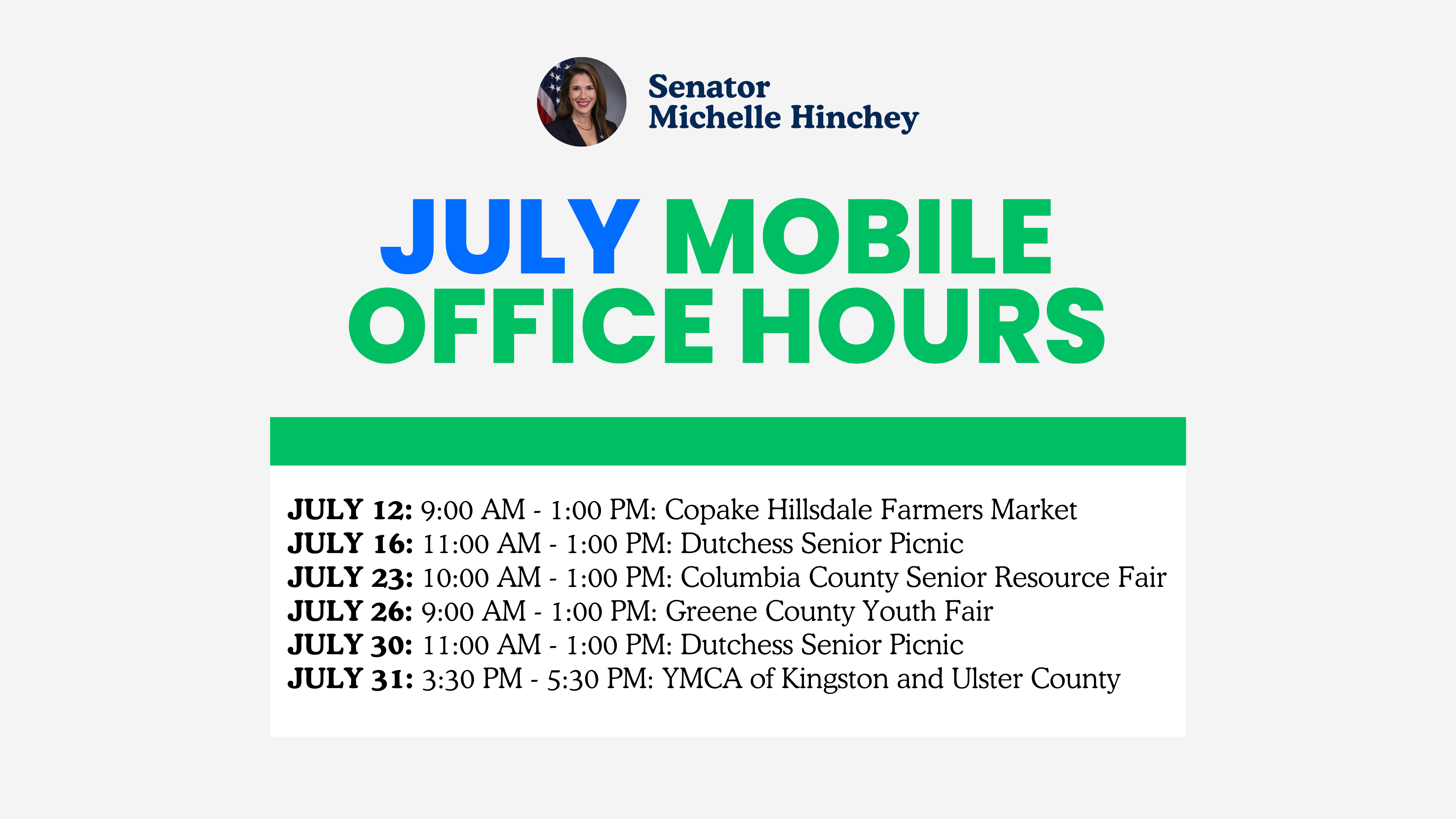 July Mobile Office Hours | NYSenate.gov