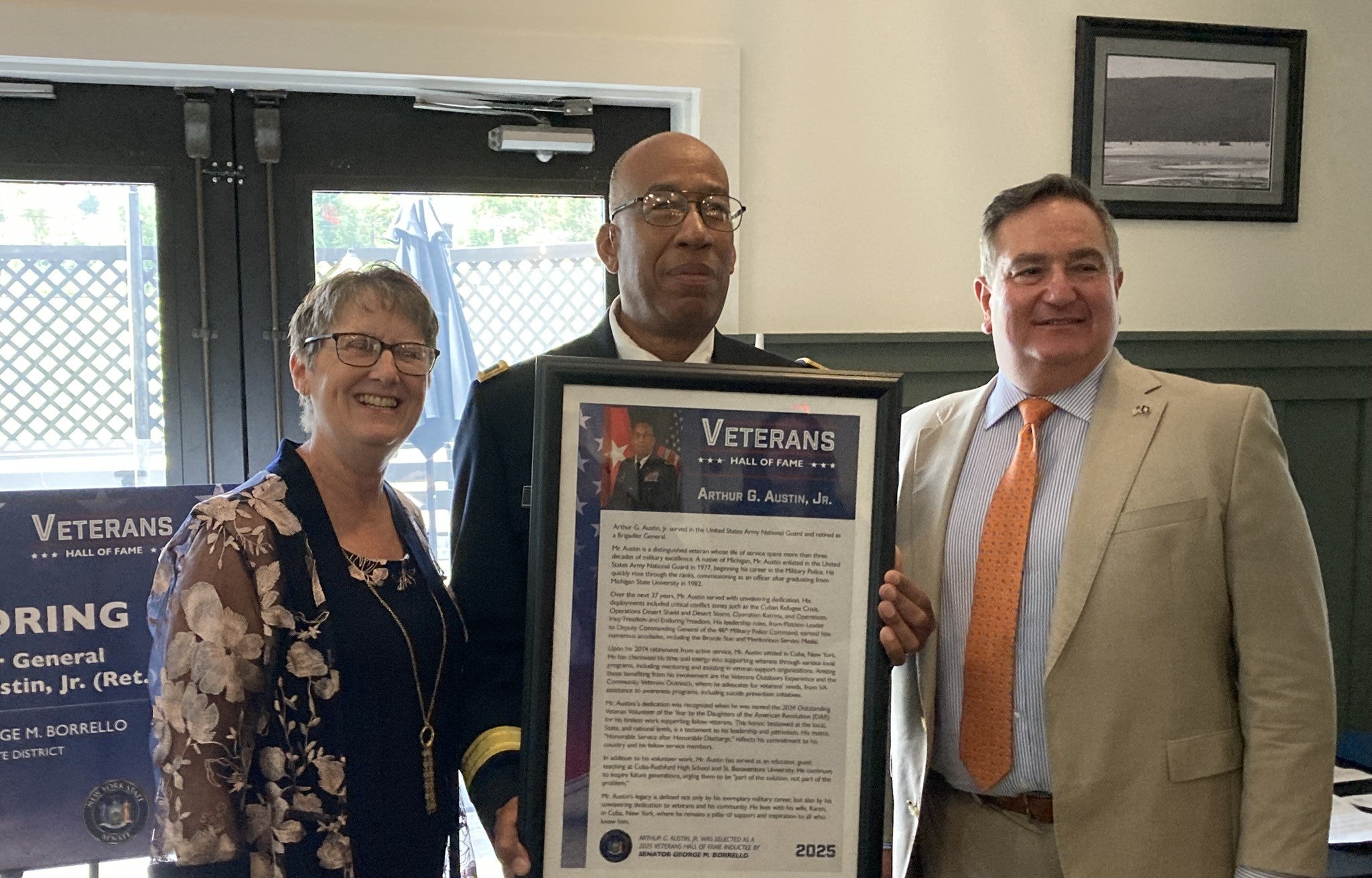 Senator George Borrello Honors Brigadier General Arthur G. Austin Jr ...