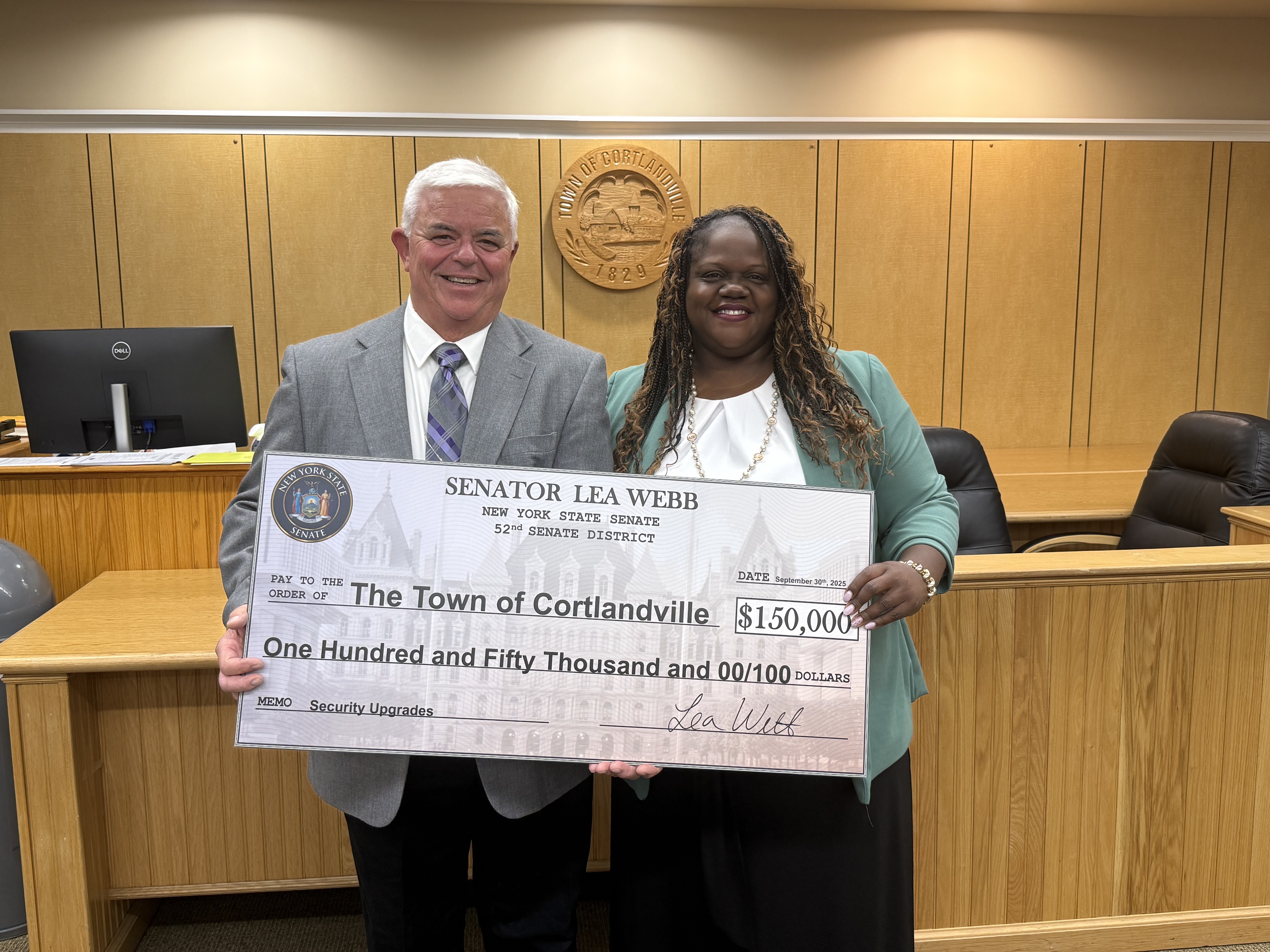 Senator Lea Webb Announces $150,000 in State Funding to the Town of ...
