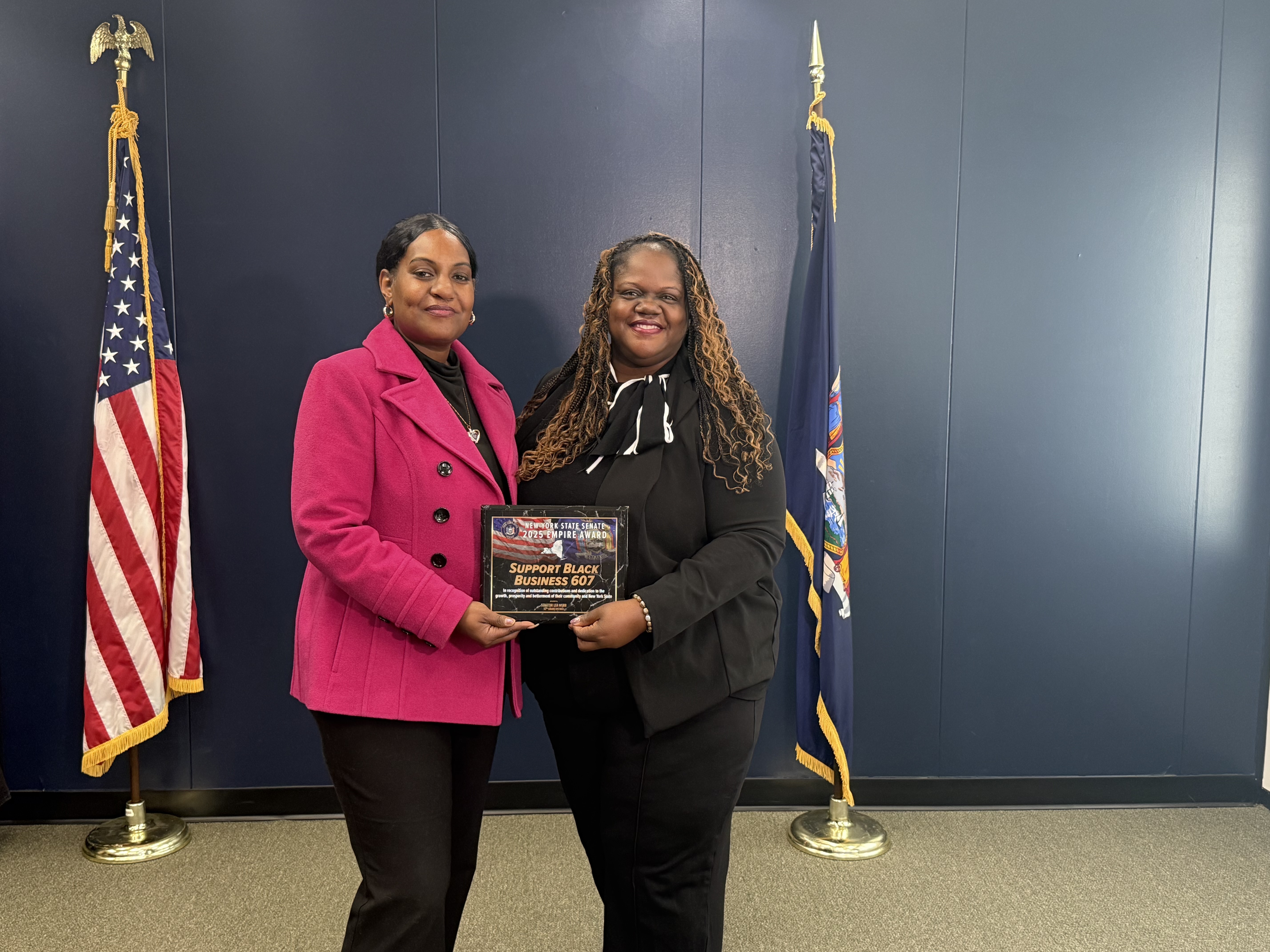 Senator Lea Webb Presents Support Black Business 607 with New York ...