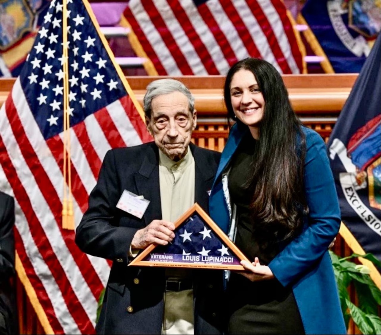 ‘Uncle Louie,’ a 101-year-old D-Day veteran, has a flag on Forest ...