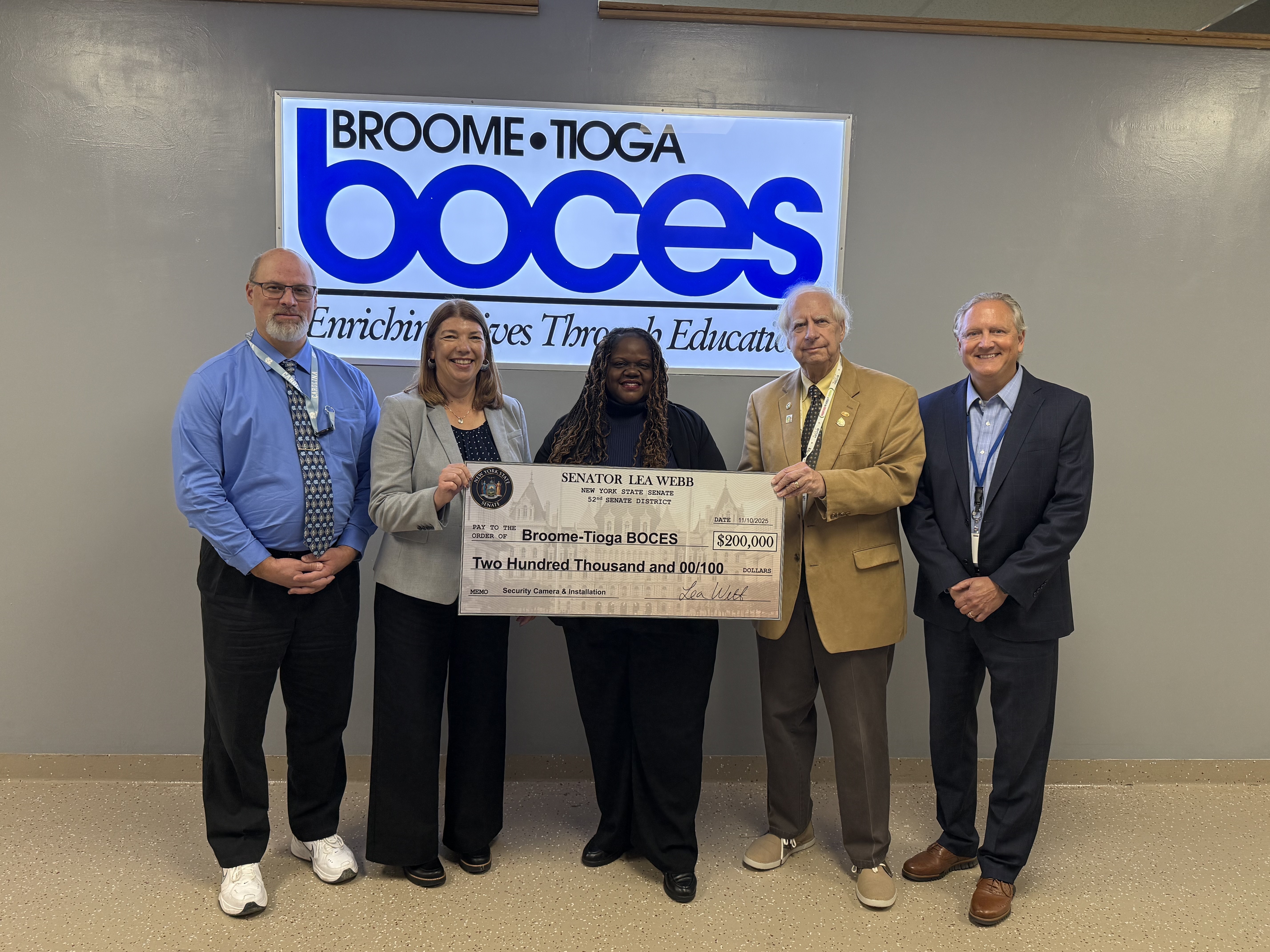 Senator Lea Webb Announces $200,000 in State Funding for Broome-Tioga ...