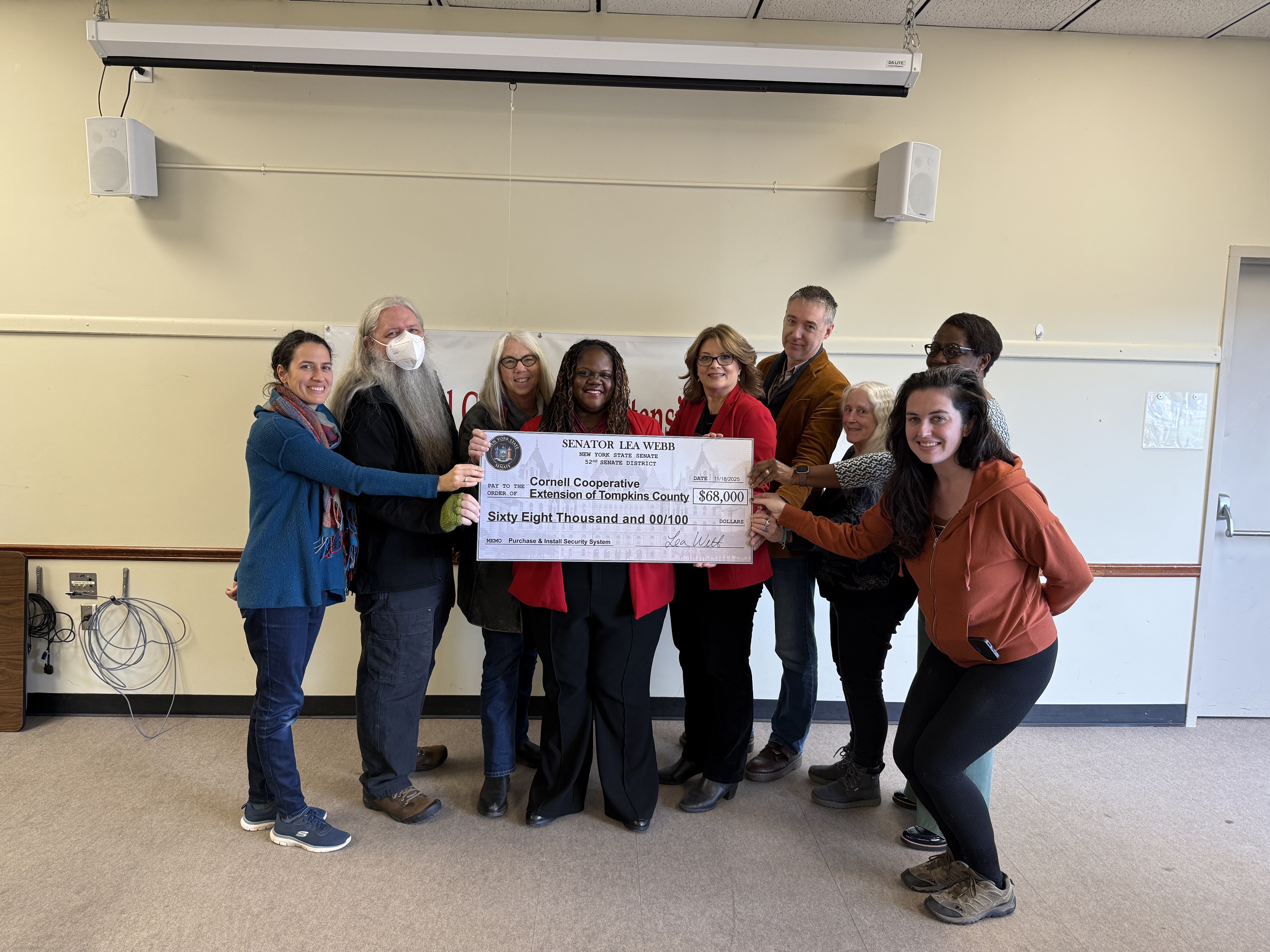 Senator Lea Webb Announces $68,000 in State Funding for Cornell ...