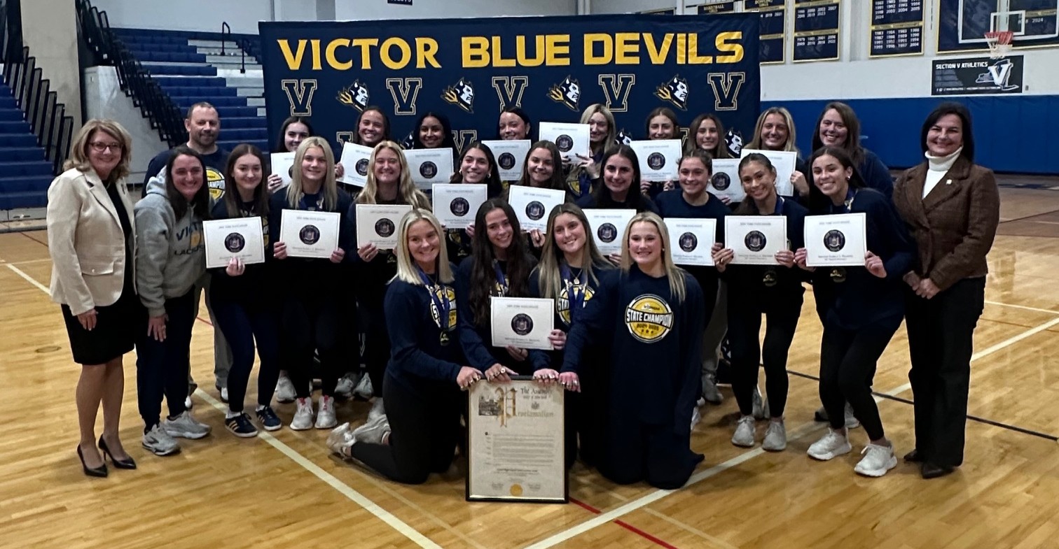 Victor girls lacrosse celebrates fourth straight state title with ...