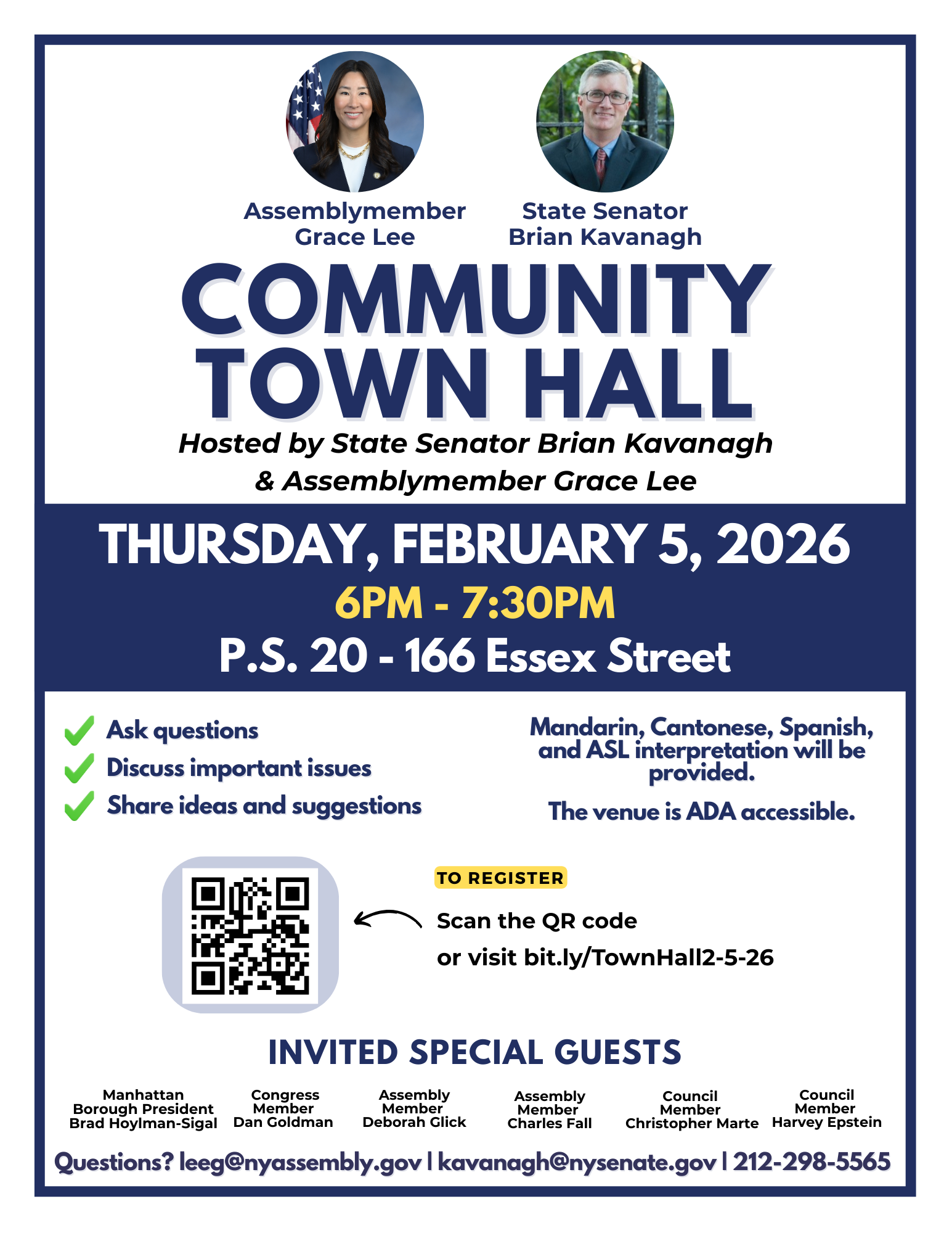 Community Town Hall with Senator Brian Kavanagh and Assemblymember ...